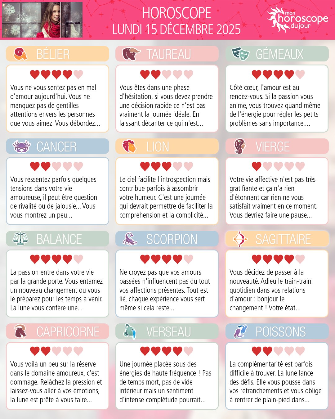 Mon - Votre horoscope complet sur notre site ici >> https://www.mon ...
