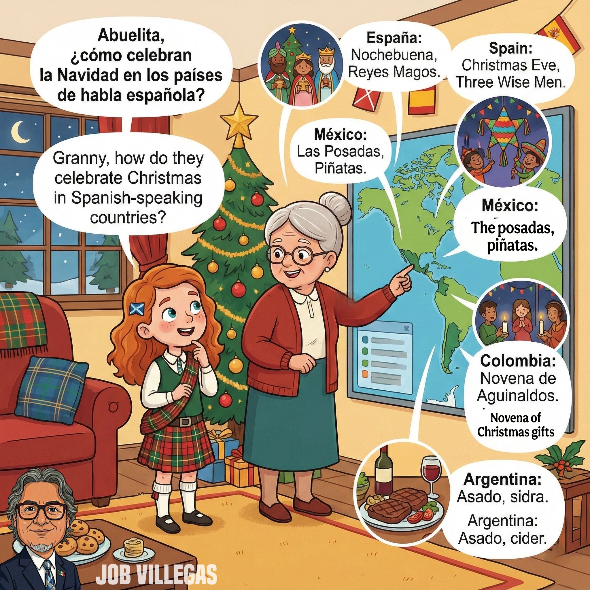 Job - ¡La magia de la Navidad en español! 🌎 ¿Sabías que la Navidad se ...
