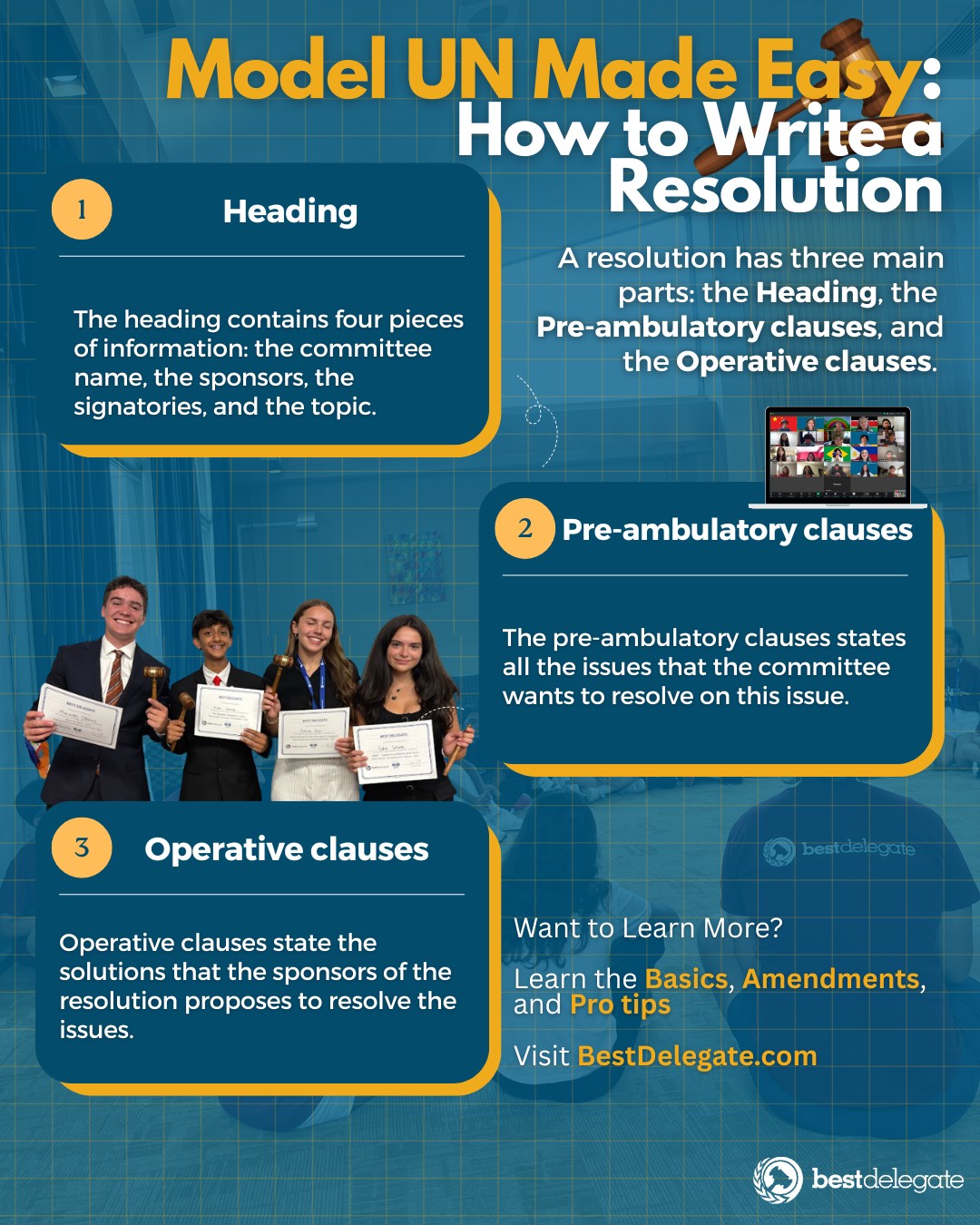 Best Delegate - Writing a Model UN resolution doesn’t have... | Facebook