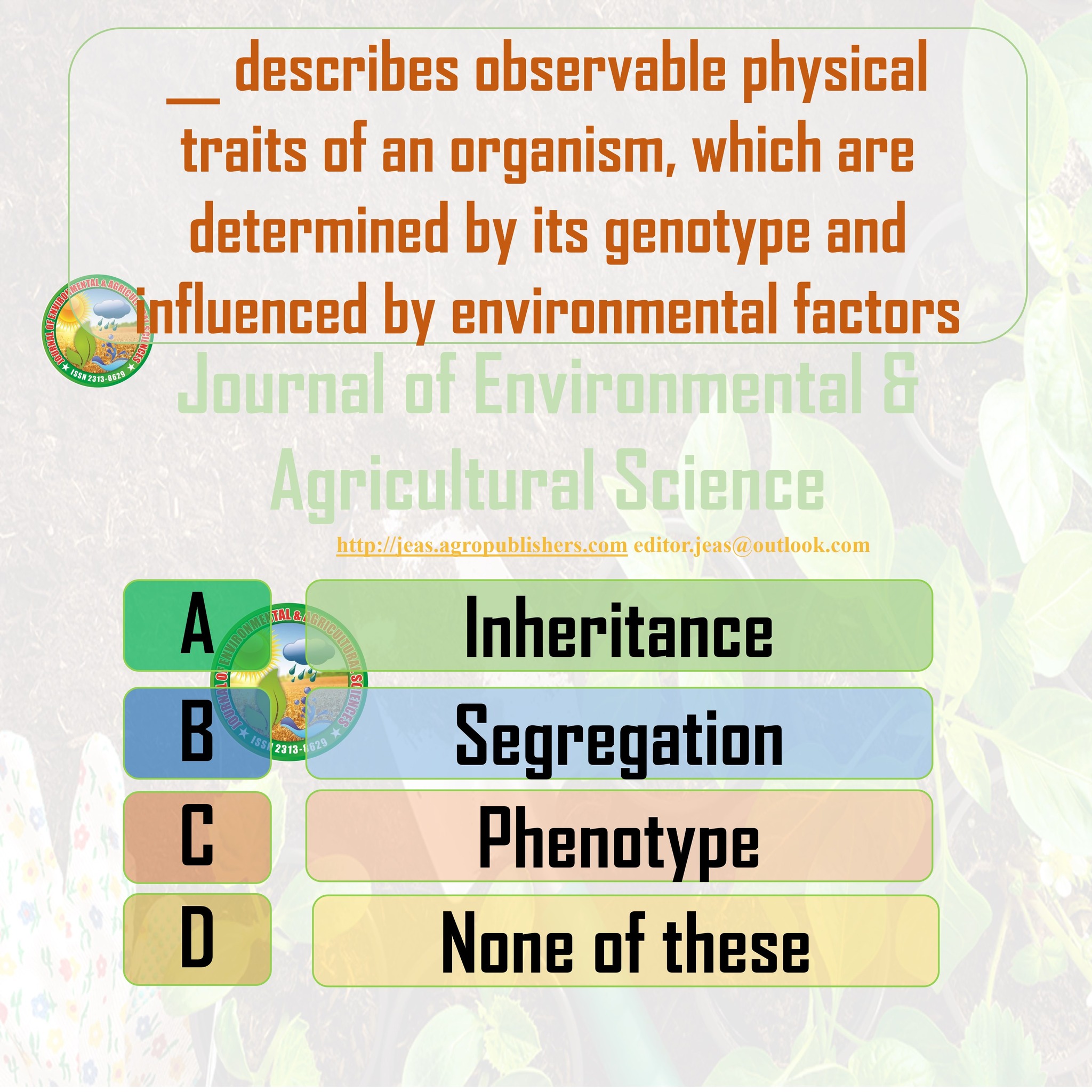 U... - Journal of Environmental & Agricultural Sciences - JEAS | Facebook