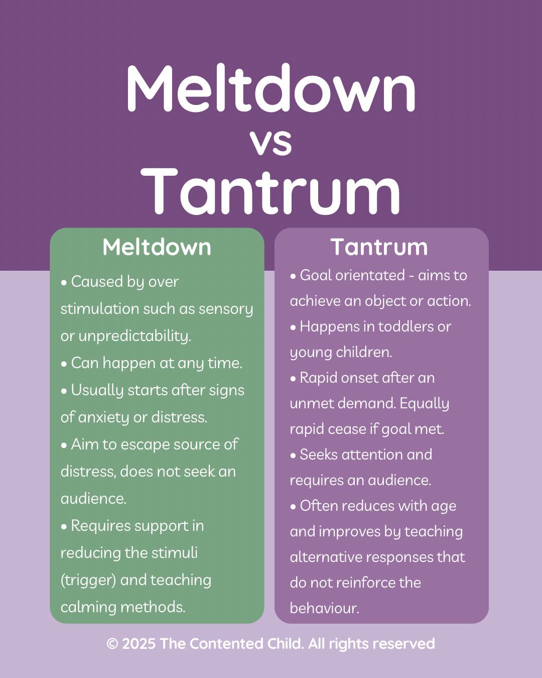 The Contented - Meltdowns and tantrums can look so similar on the ...
