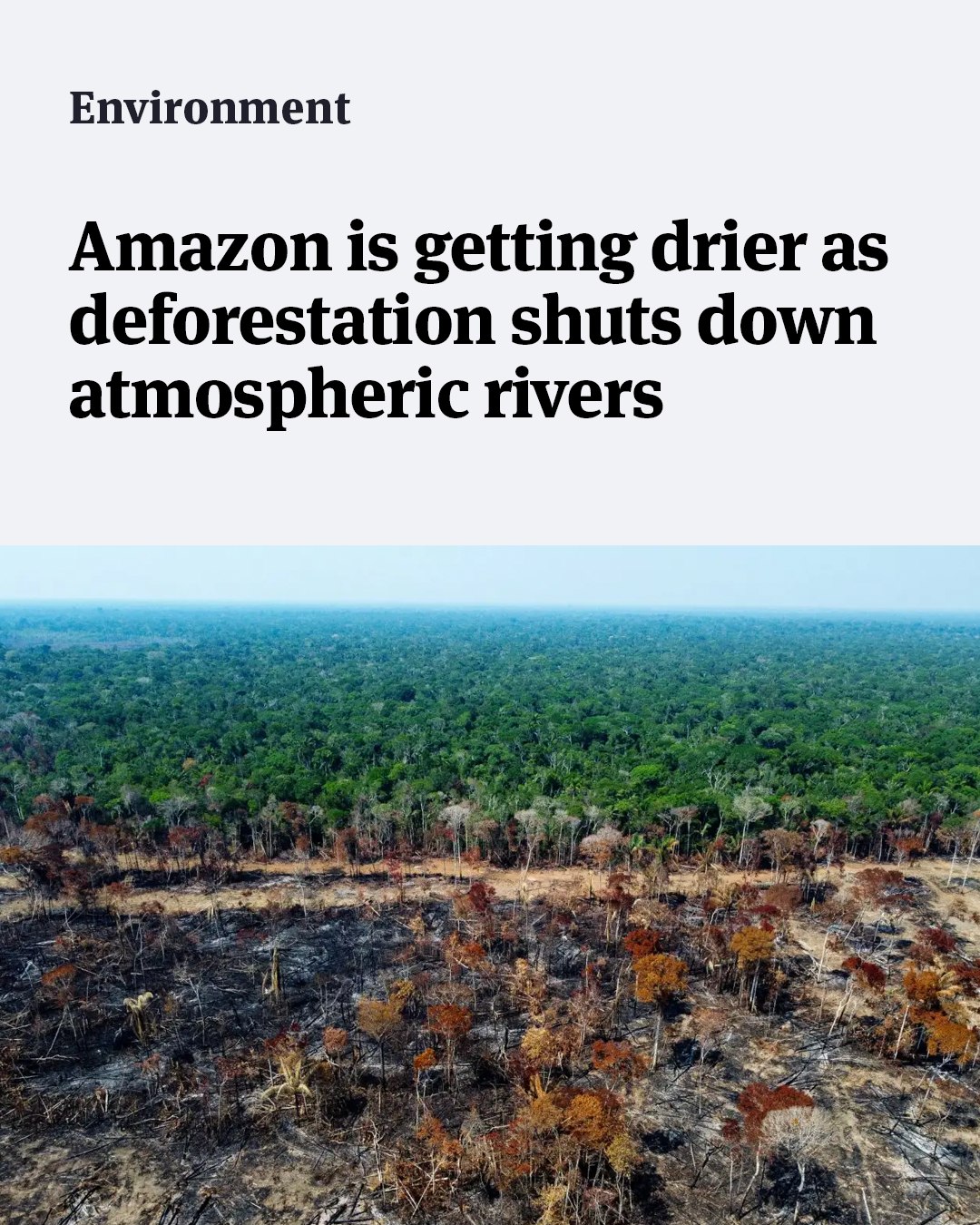 New - Deforestation has reduced rainfall over the Amazon, suggesting ...