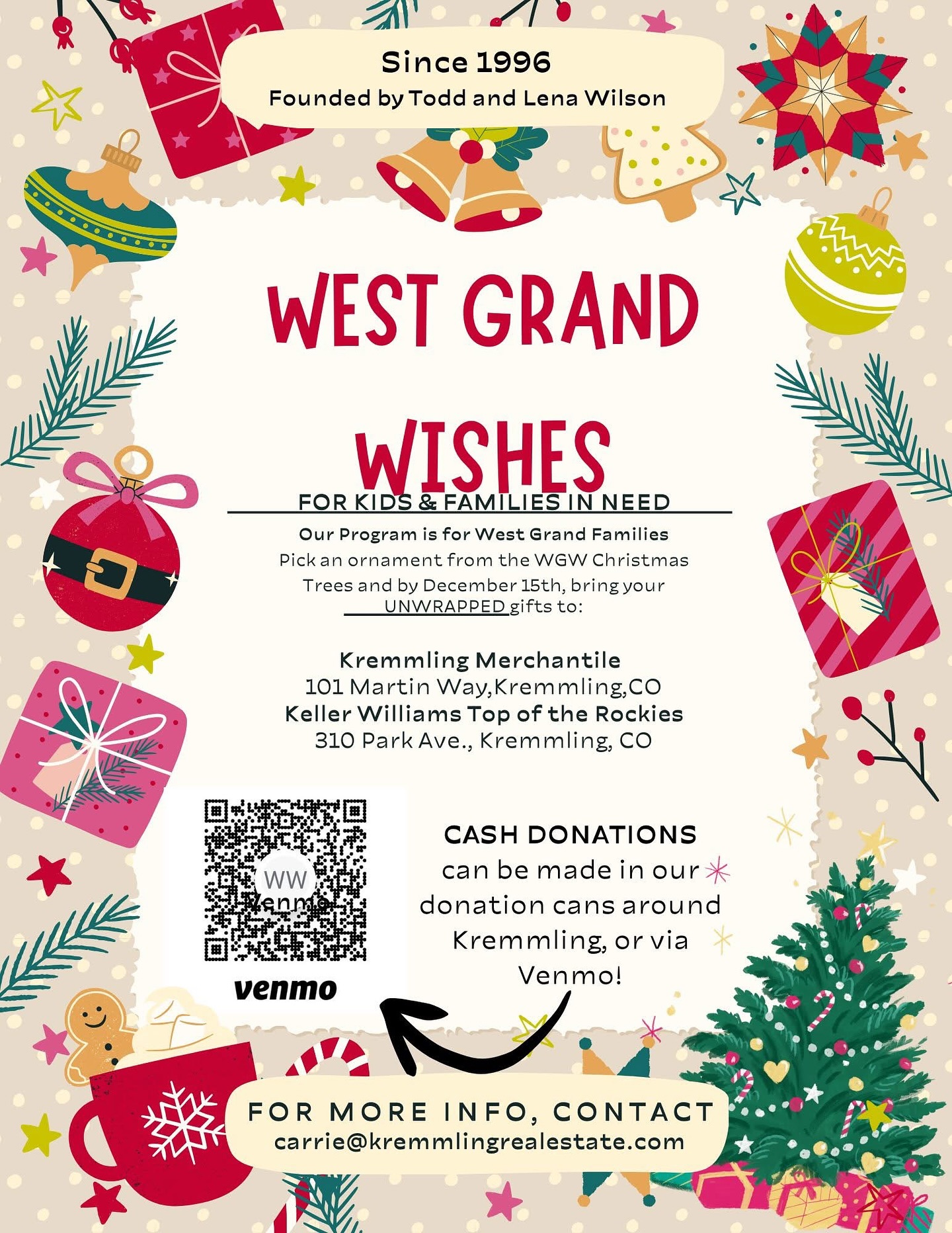 Grand - ️🎄 ️ The community is invited to support West Grand Wishes for ...