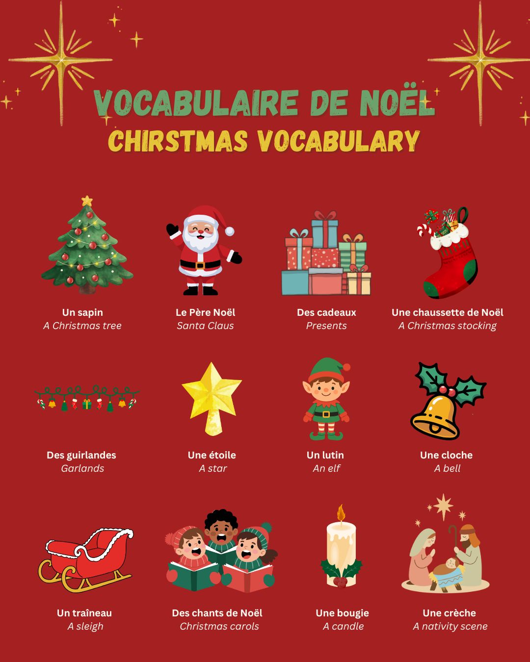 Alliance - 🎄 Vocabulaire de Noël It’s the most festive time of the year ...