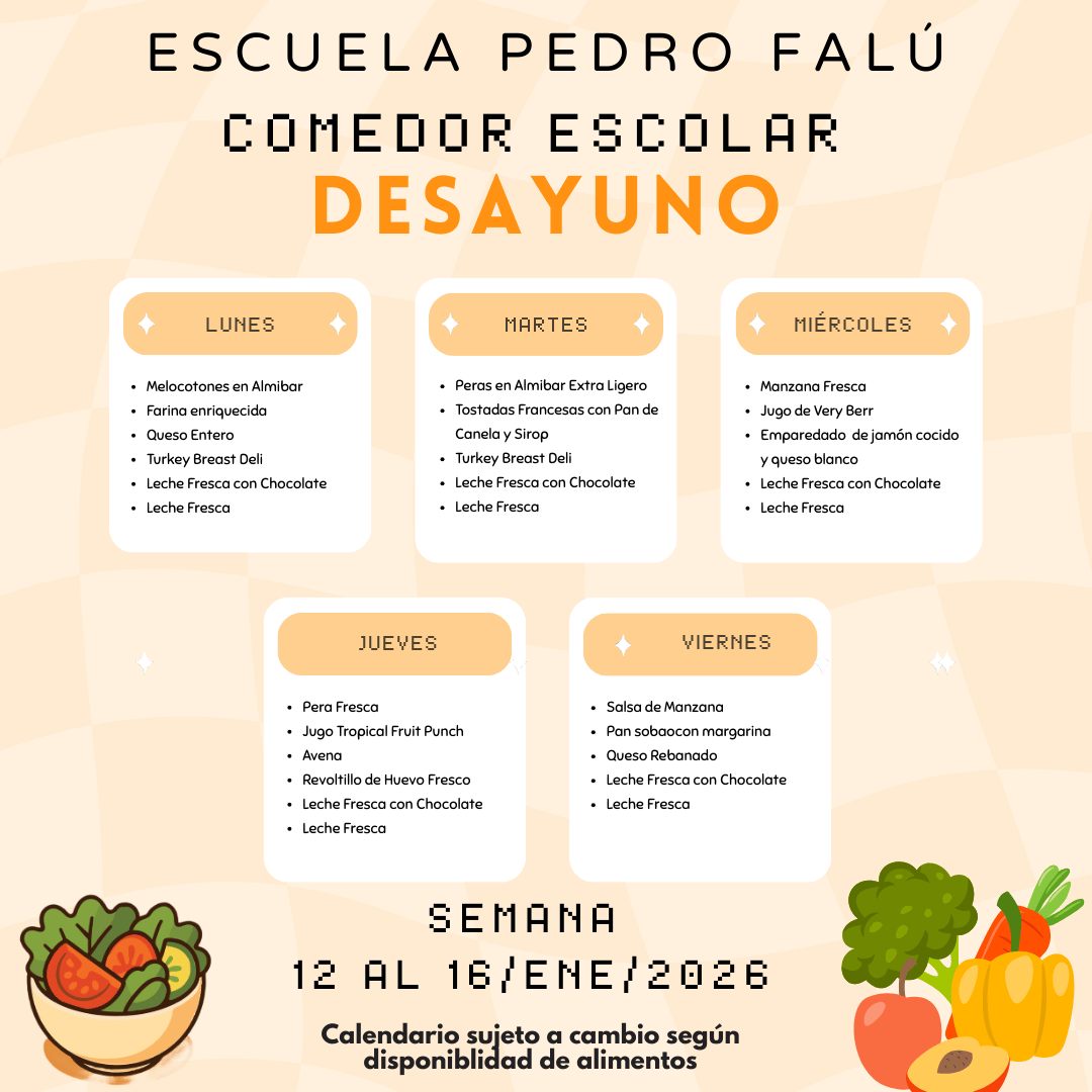 Esc. - 🥣 ¡Comienza tu día con energía en la Escuela Pedro Falú! Este es ...