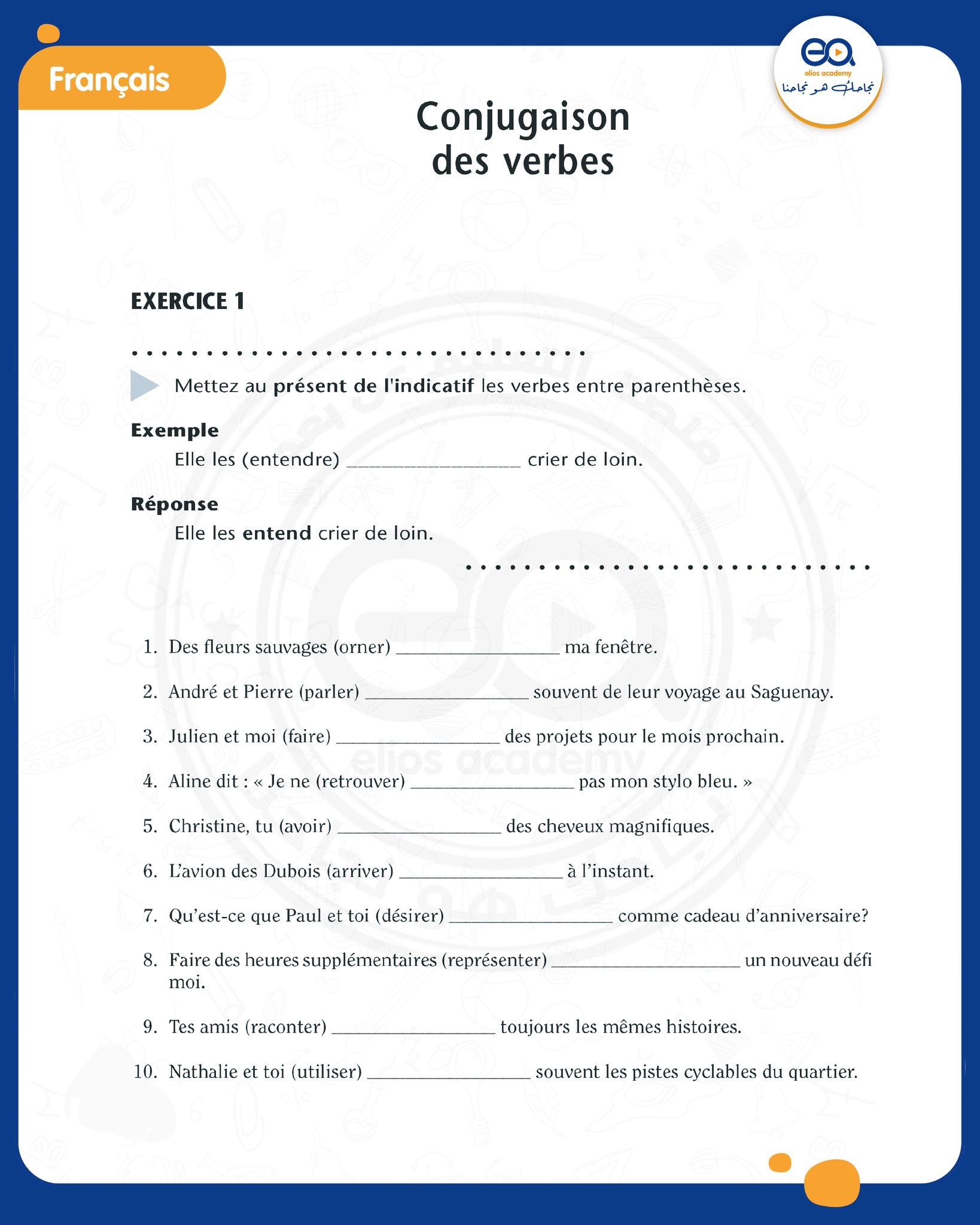 Elios Academy - 📖 Français – Conjugaison des verbes... | Facebook