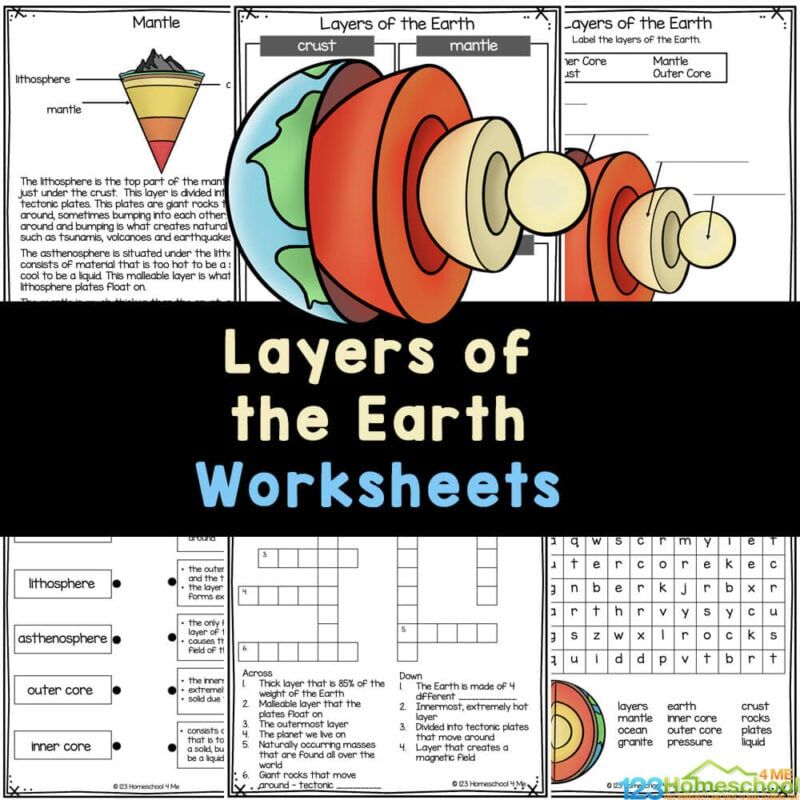 123 - 🌍 FREE Layers of the Earth Worksheets https://www ...