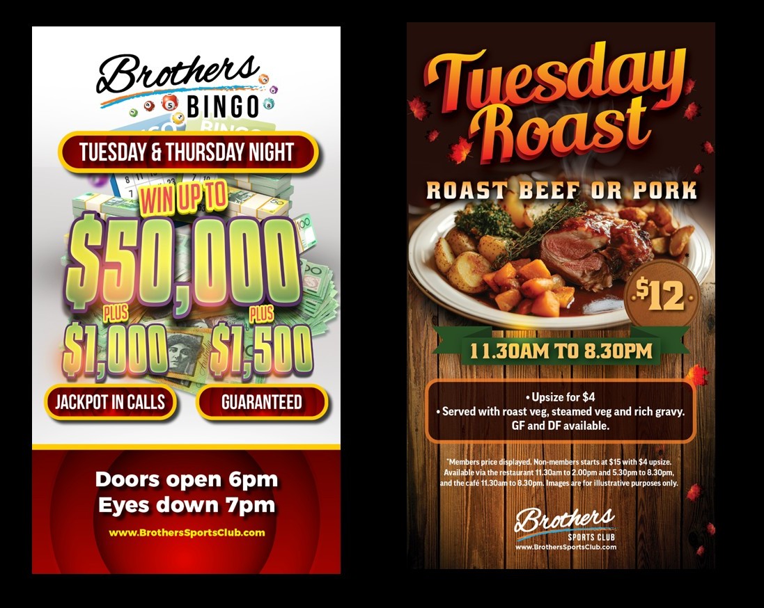 Brothers - Coming to bingo tonight Why not take advantage of our new ...