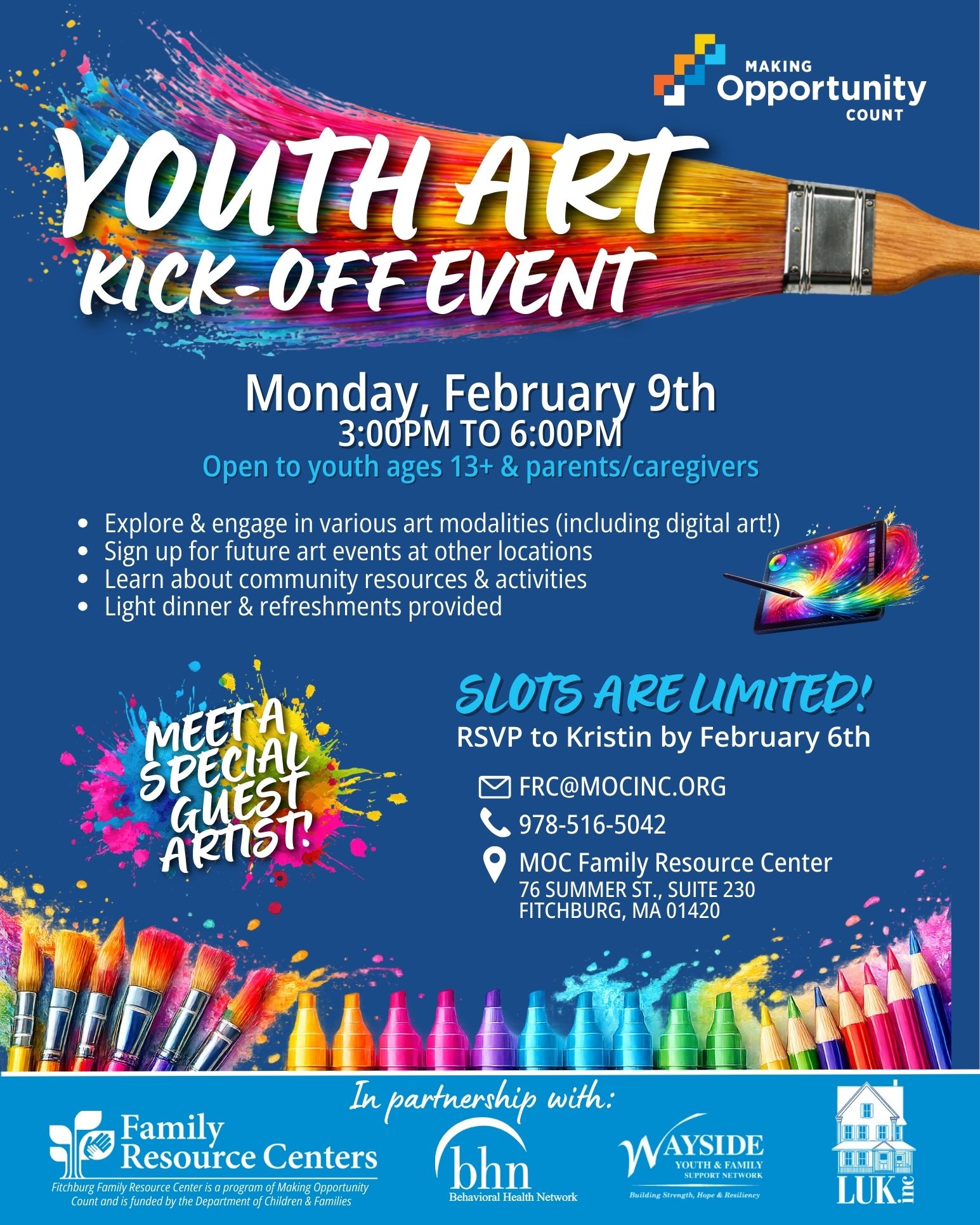Making - You are invited to the Youth Art Kick-Off Event! Artists ages ...