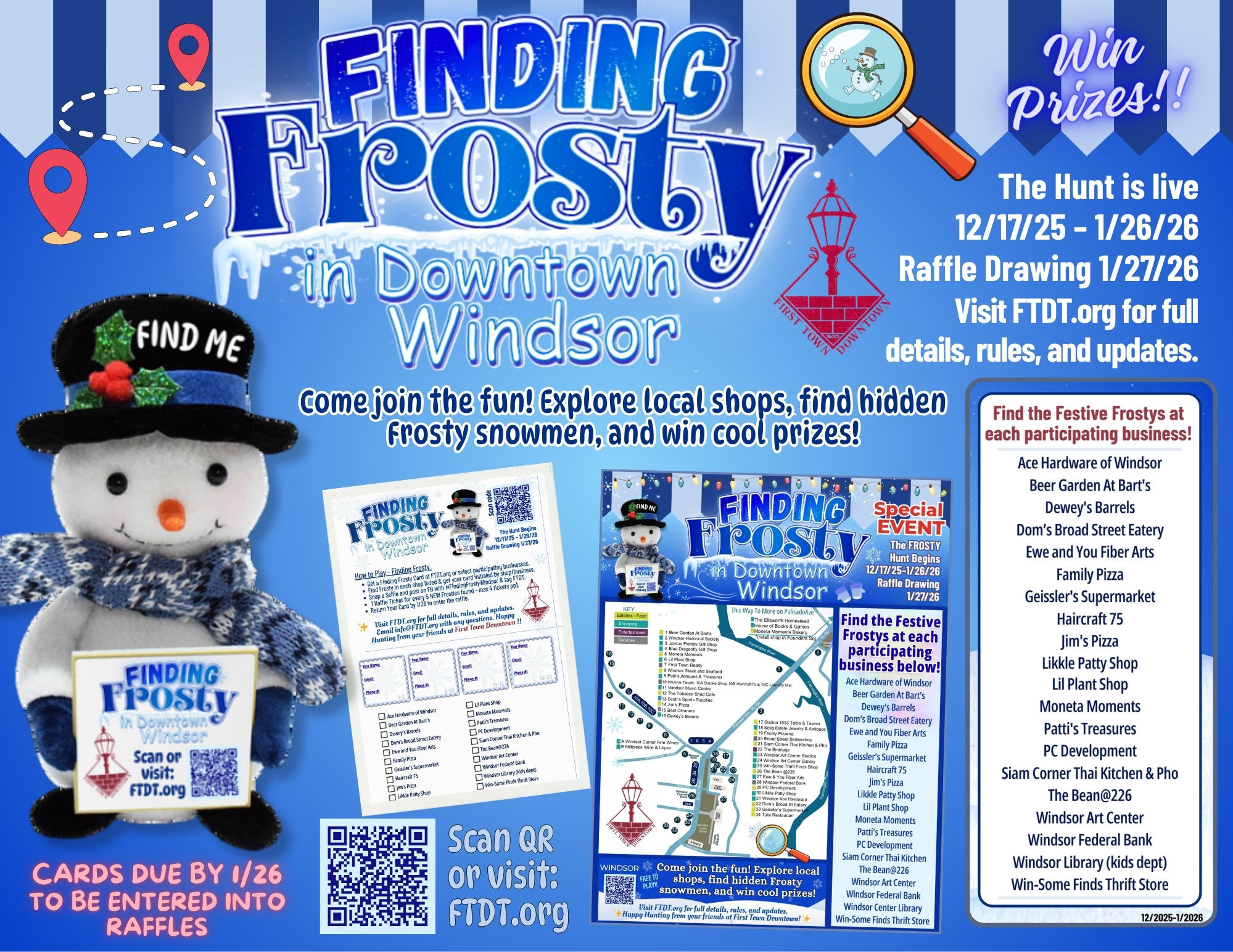 First - ️⛄ FROSTY IS HERE in Downtown Windsor! ⛄ ️ The Finding Frosty ...