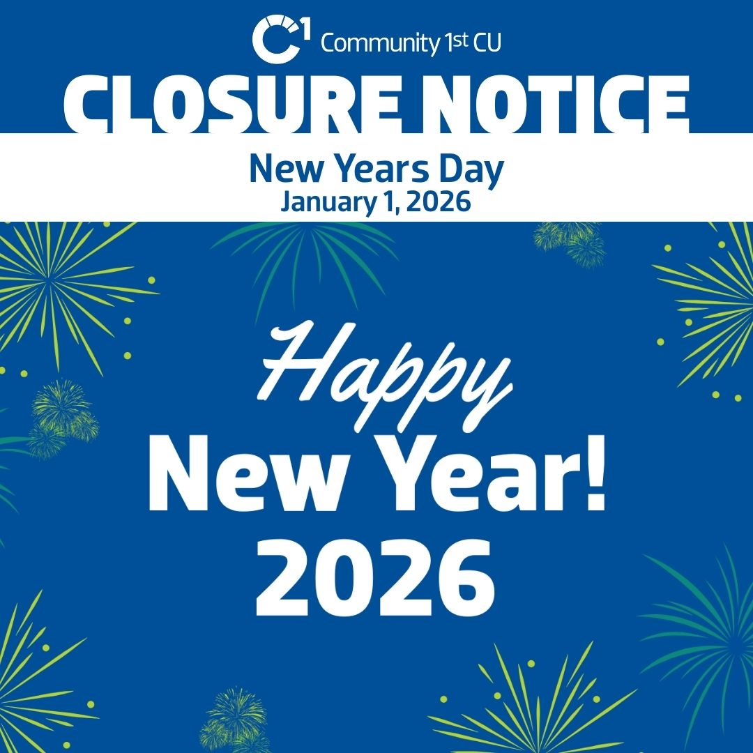 Community 1st Credit Union - This is your official Post-New Year Check ...