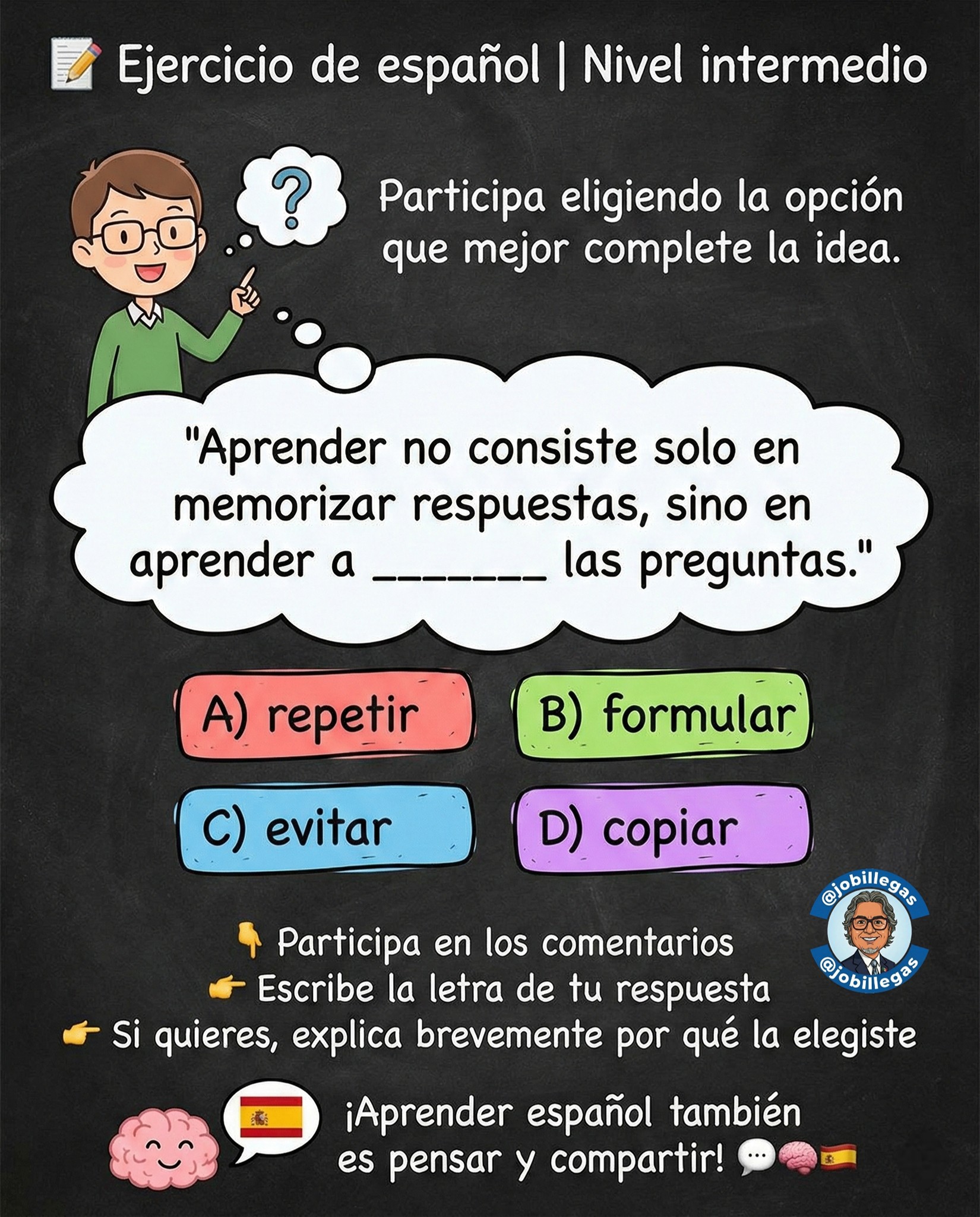 Learn Spanish Today | ¡Reto de Español Nivel Intermedio | Facebook