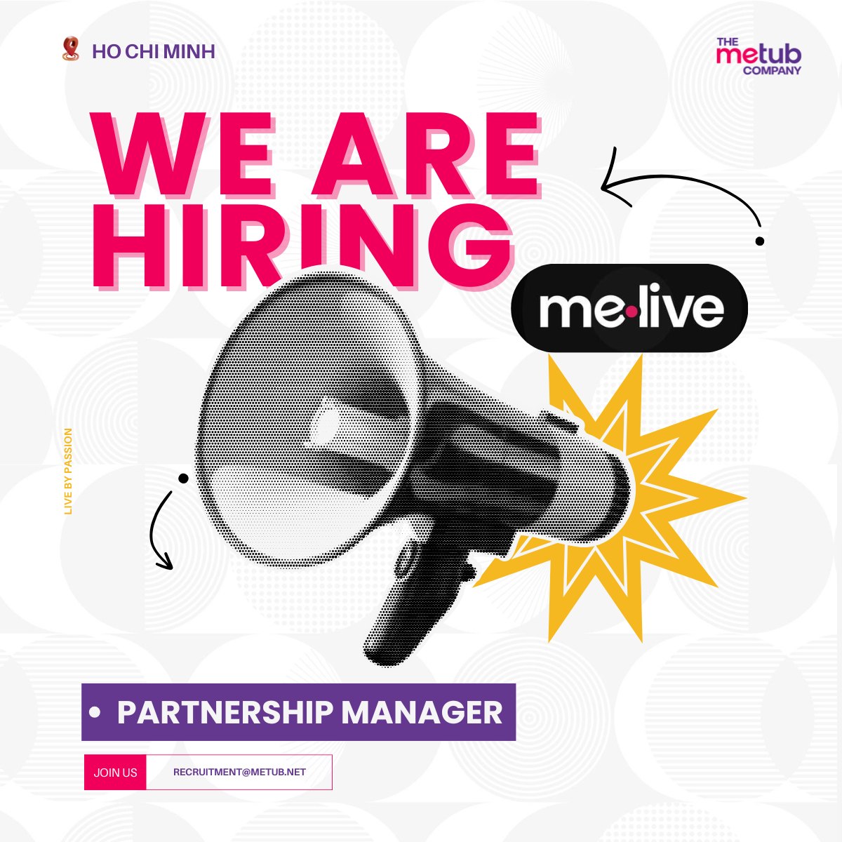 Metub 🎯 Melive TuyỂn DỤng Partnership Manager Melive đối Tác