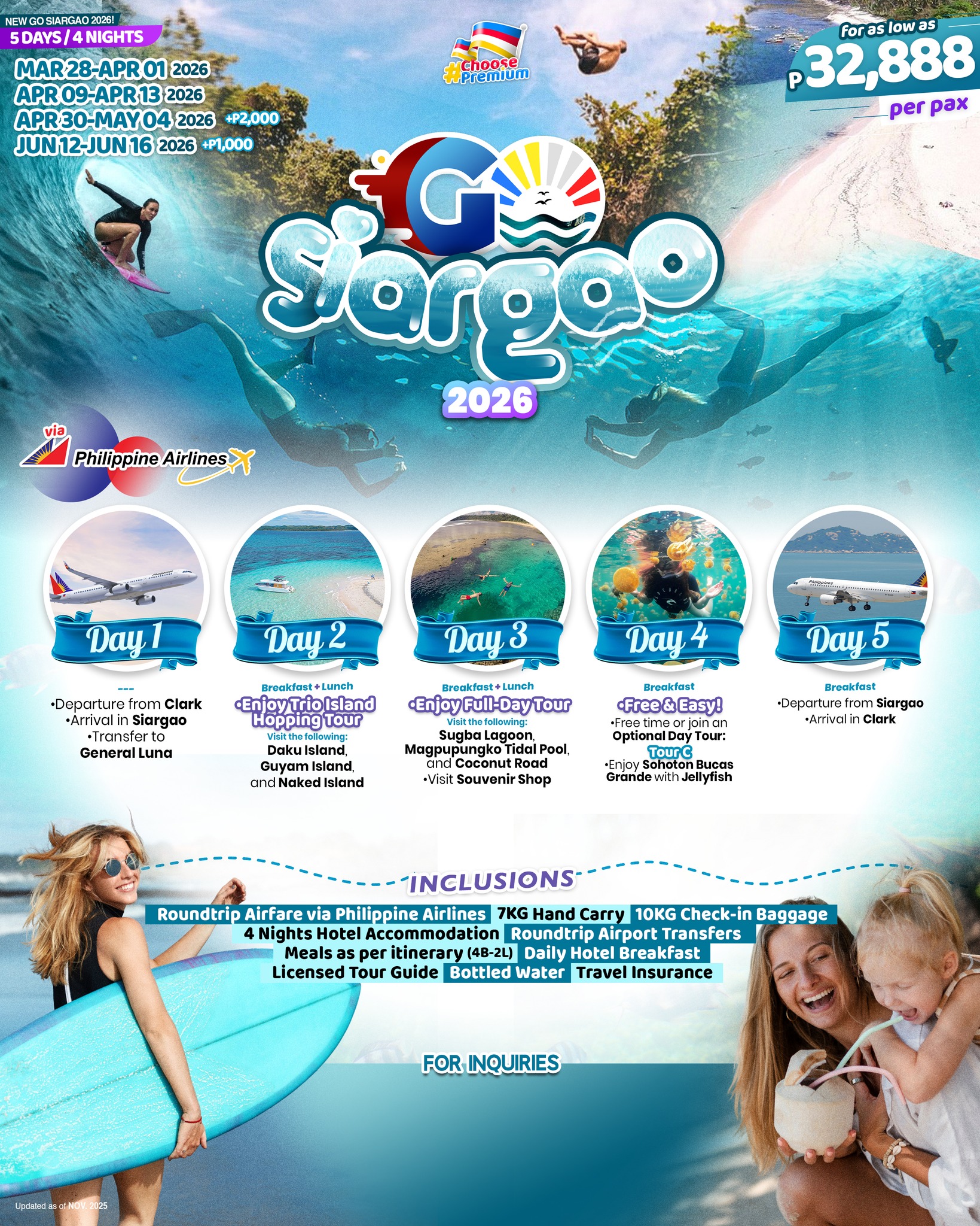 Trezhur Go Siargao 2026 Escape Siargao Island 5 Days 4 Nights 💸