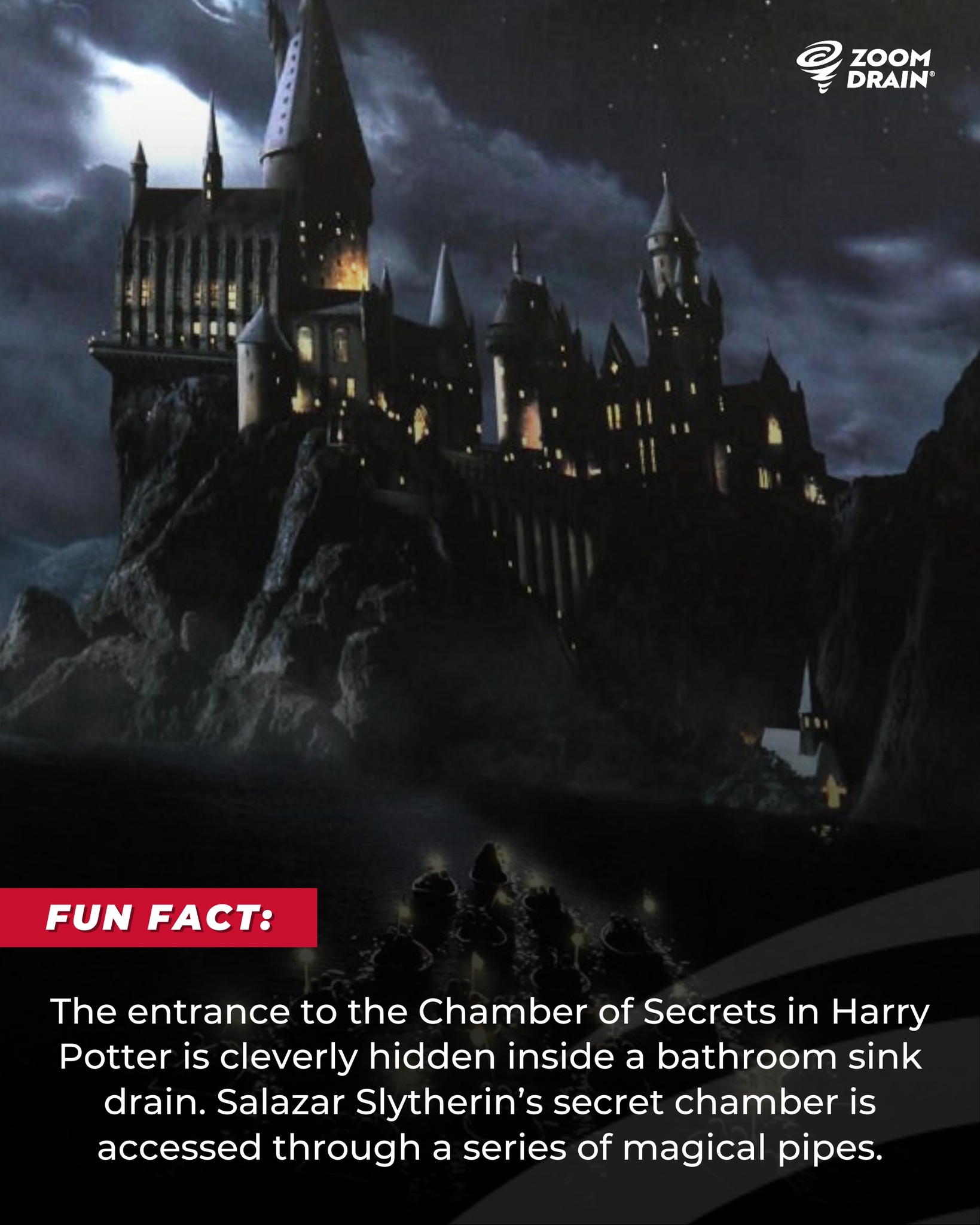Zoom - ⭐ Fun Fact Friday ⭐ In Harry Potter, even the plumbing is ...