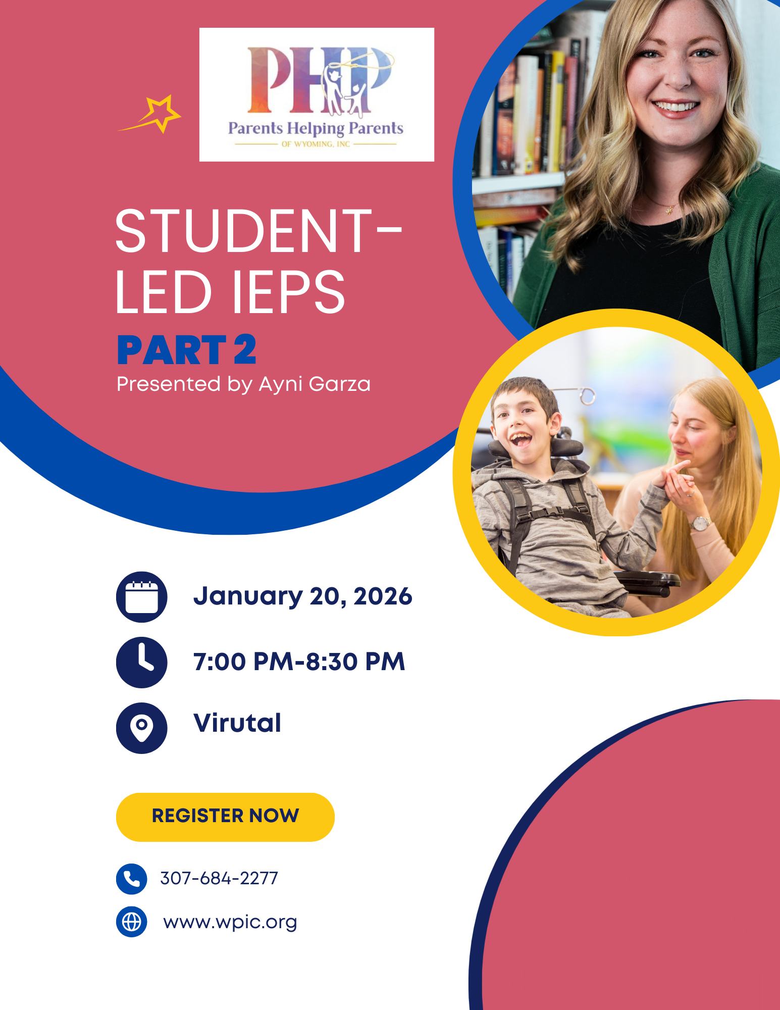 Parents - Please join us on January 20, 2026, for Student Led IEPs Part ...