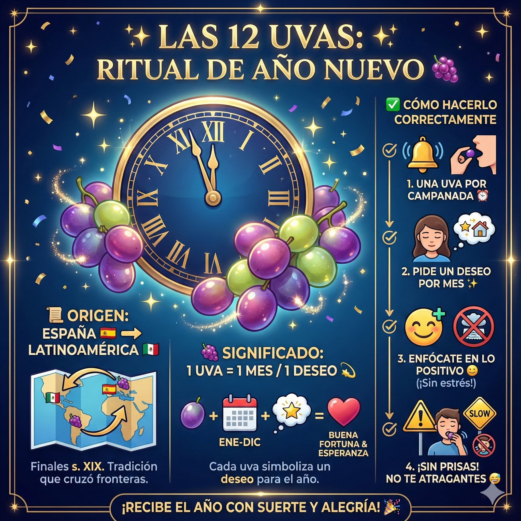 TVP - 🍇 Las 12 uvas: el ritual más esperado para recibir el Año Nuevo 🍇 ...