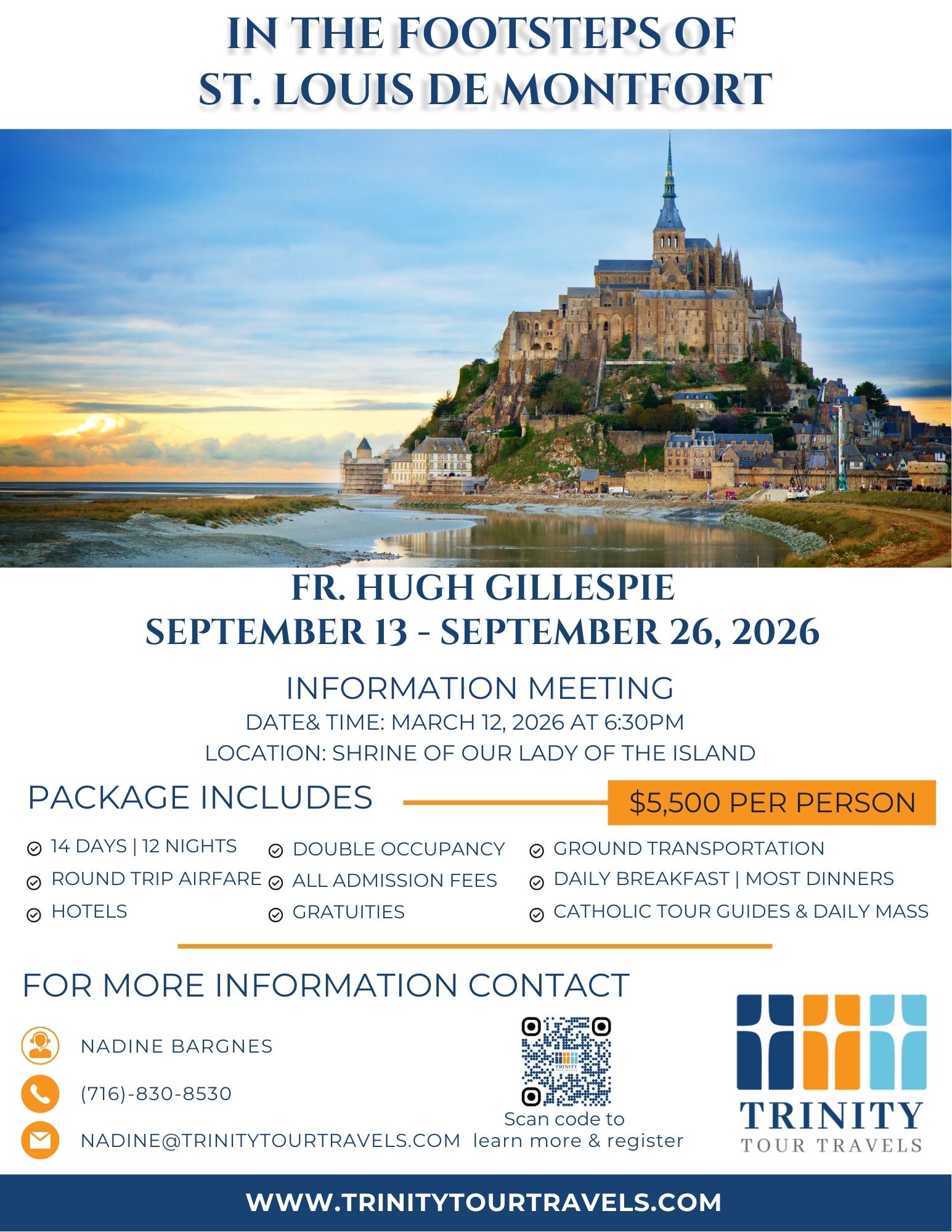 Shrine - Pilgrimage to France | September 13–26, 2026 Join us for a ...