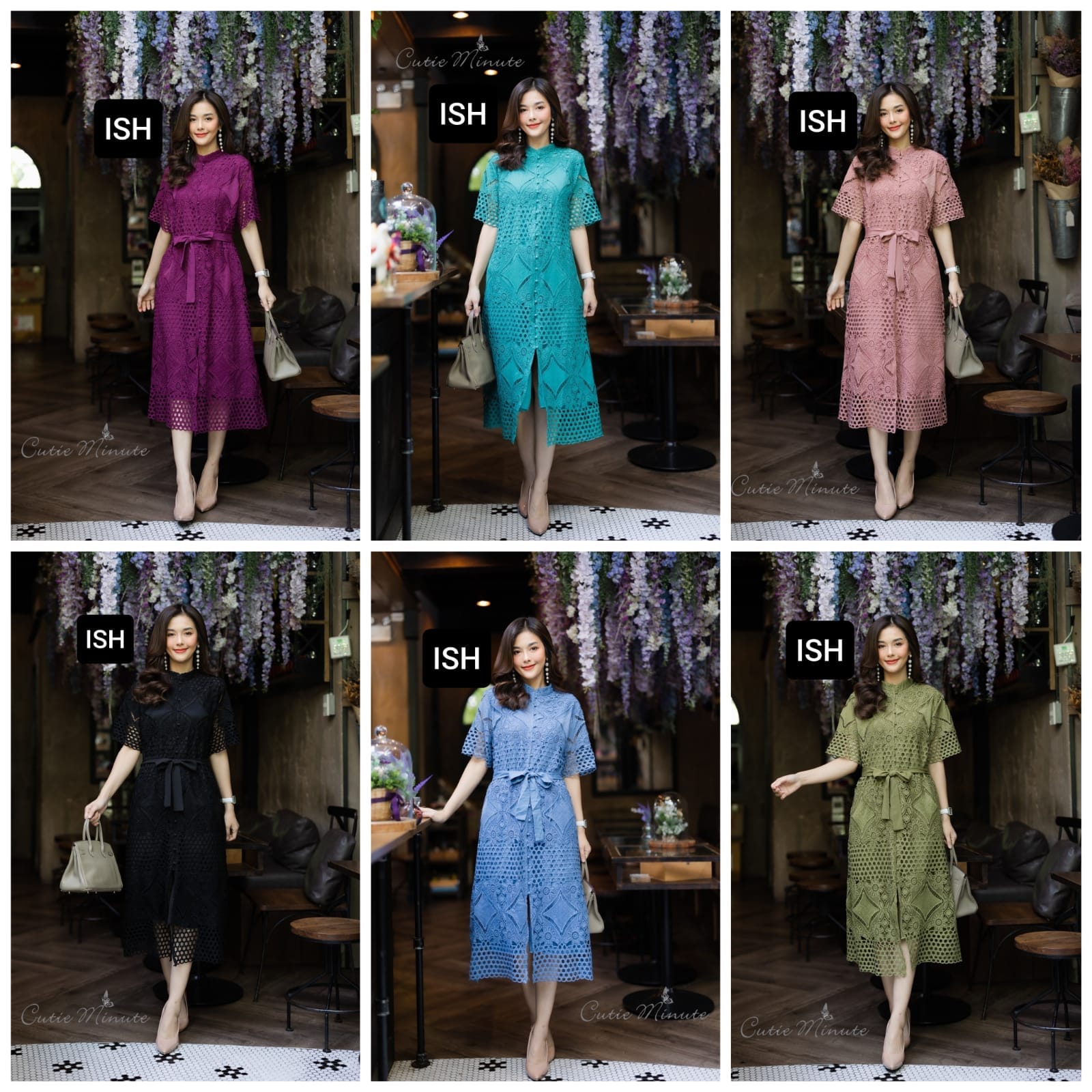 🌸cutie Minute🌸 🌹made In Brokat Bangkok Dan Pink Butik