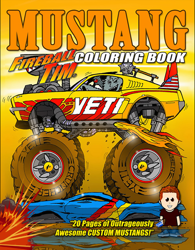 National - Mustang Coloring Book, by Fireball Tim! 20 pages of ...