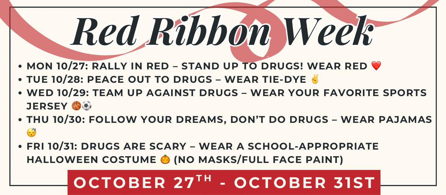 Lamar - 🎗 Red Ribbon Week: Oct 27–31 🎗 We’re celebrating Red Ribbon ...