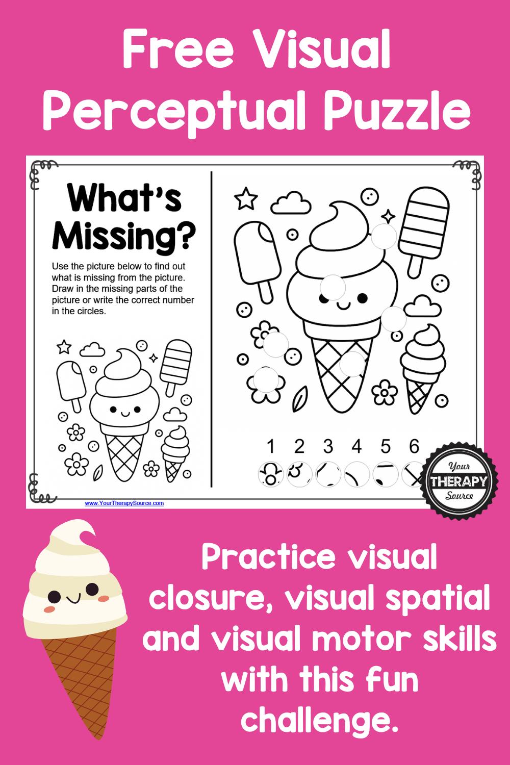 Your - Practice visual closure, visual spatial and visual motor skills ...