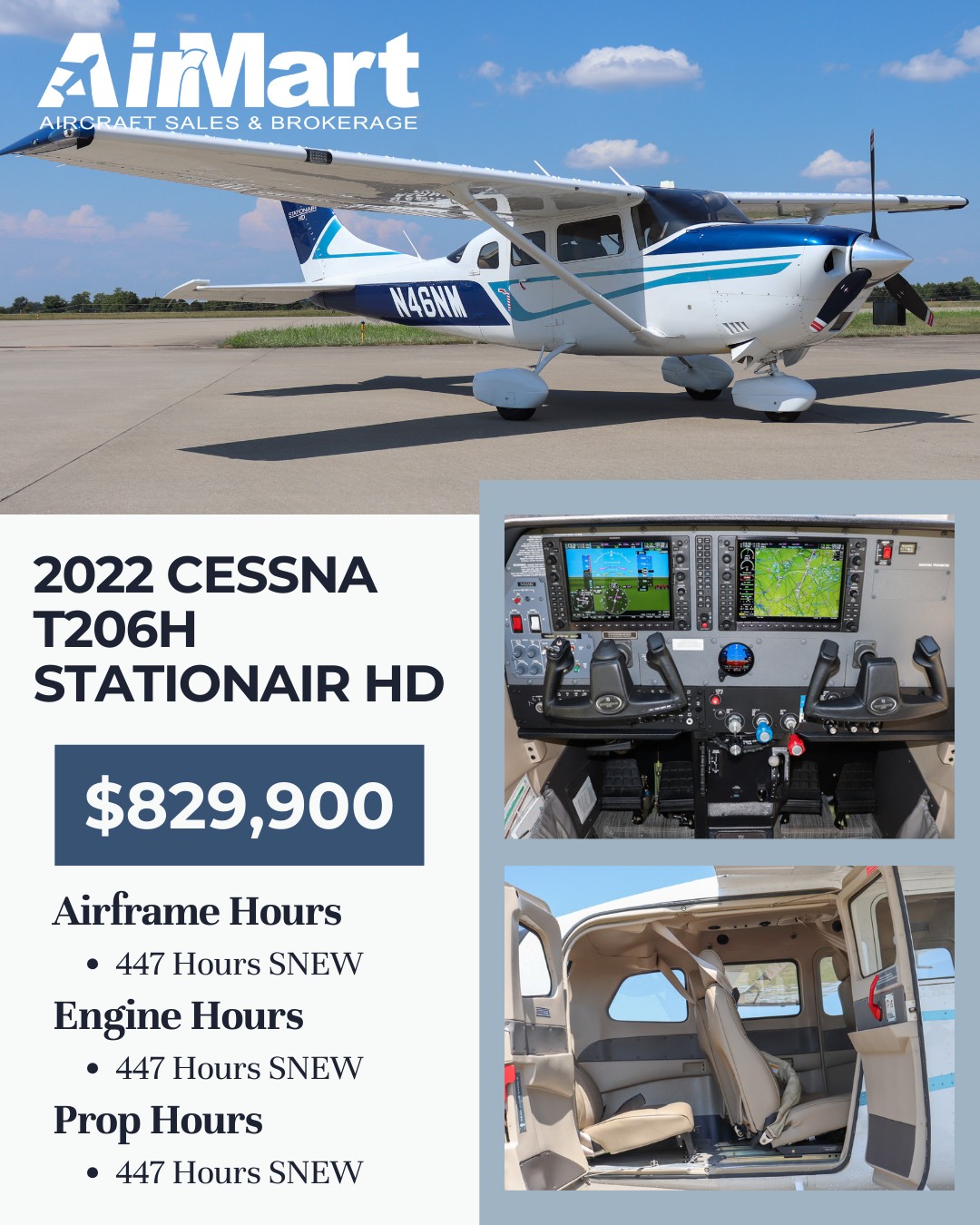 Airmart Turnkey End Of Year Plane 2022 Cessna T206h Stationair Hd