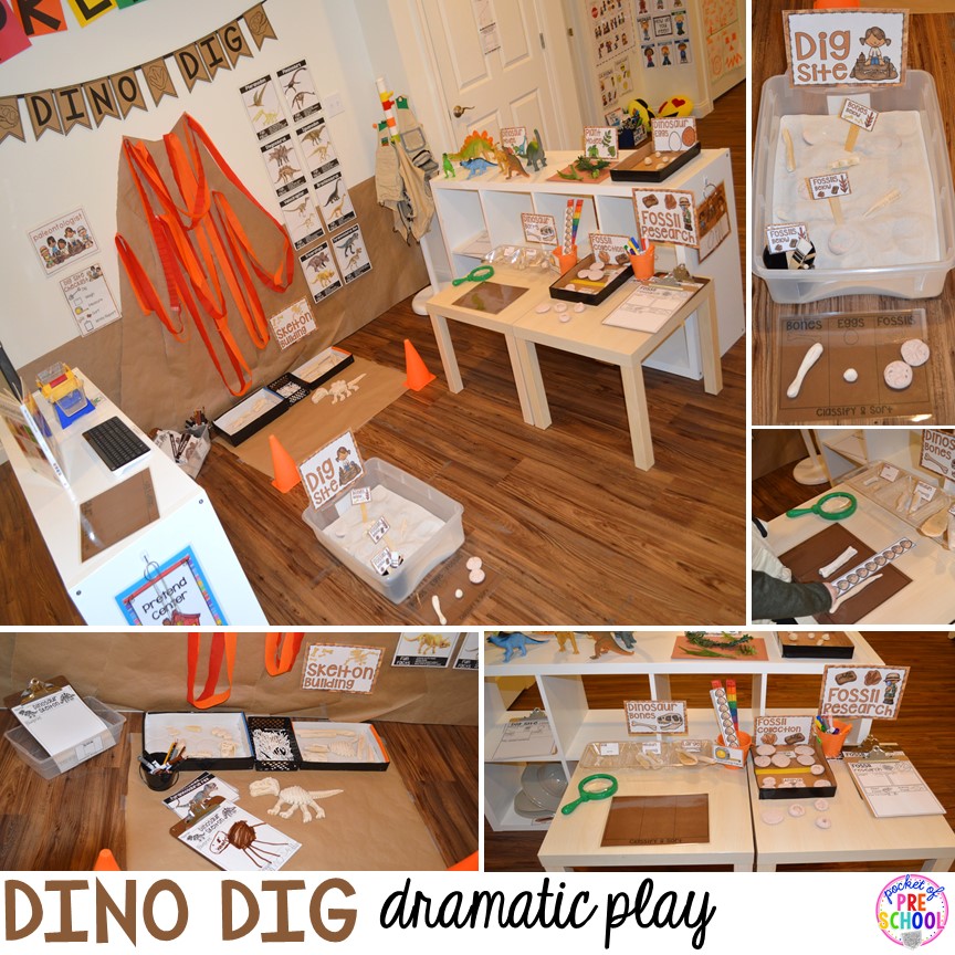 Try a dino dig in your dramatic play... - Pocket of Preschool | Facebook