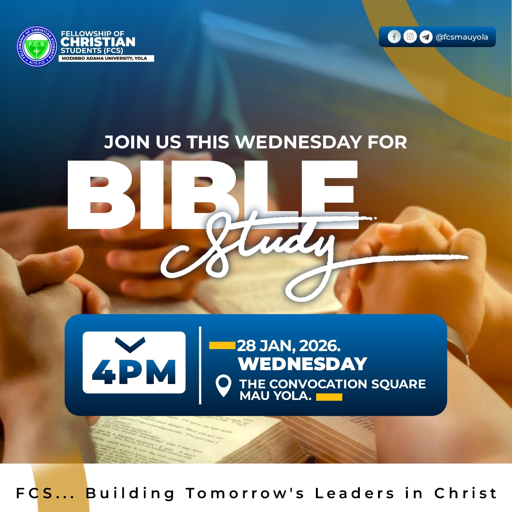 Fellowship... - Fellowship of Christian Students, MAU, Yola