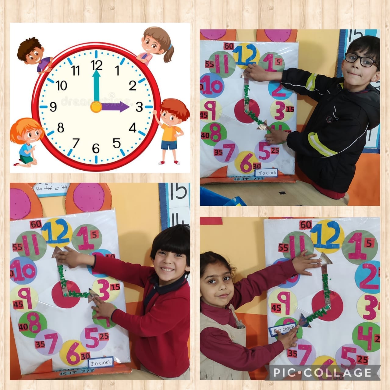 Advanced year A learners of Oxbridge Campus learned the Analog clock ...