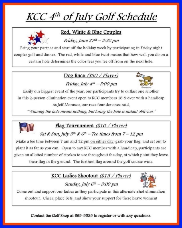 The 4th of July is our favorite... - Kirksville Country Club | Facebook