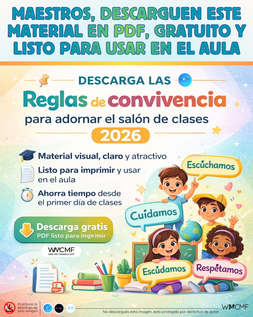 Web - 🎓📘 Maestro, descargue las Reglas de convivencia para adornar el ...