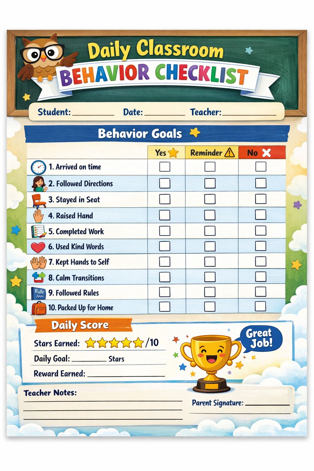 Occupational - Behavior Checklist #emotionalregulation # ...