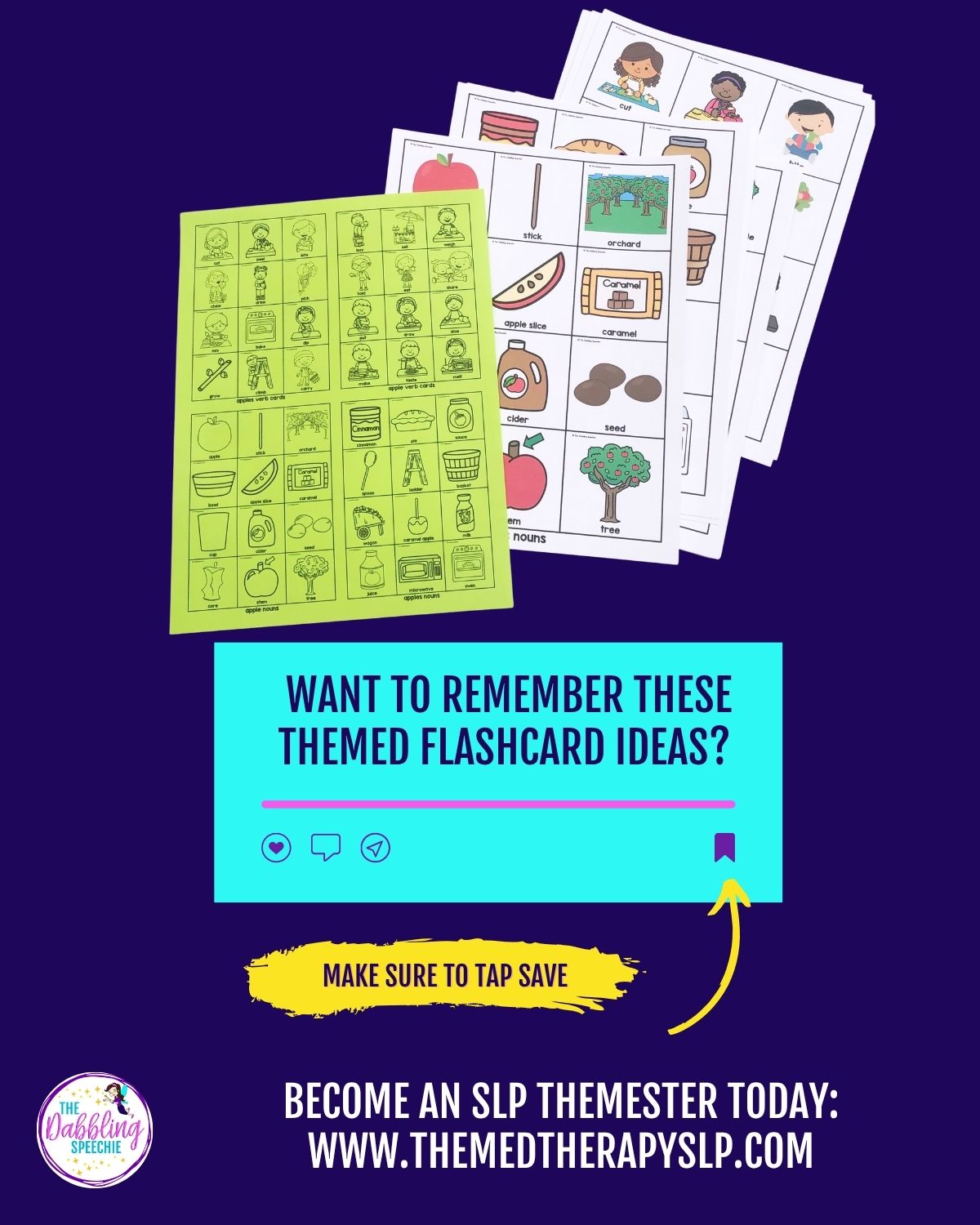 Thedabblingspeechie - Using themed flashcards to cover vocabulary ...