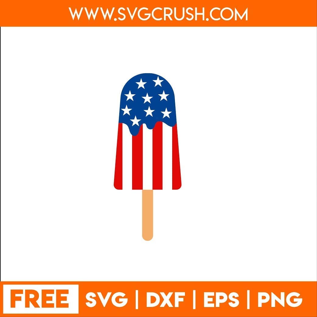 svgcrush - Free Patriotic popsicle svg cut files PNG EPS...