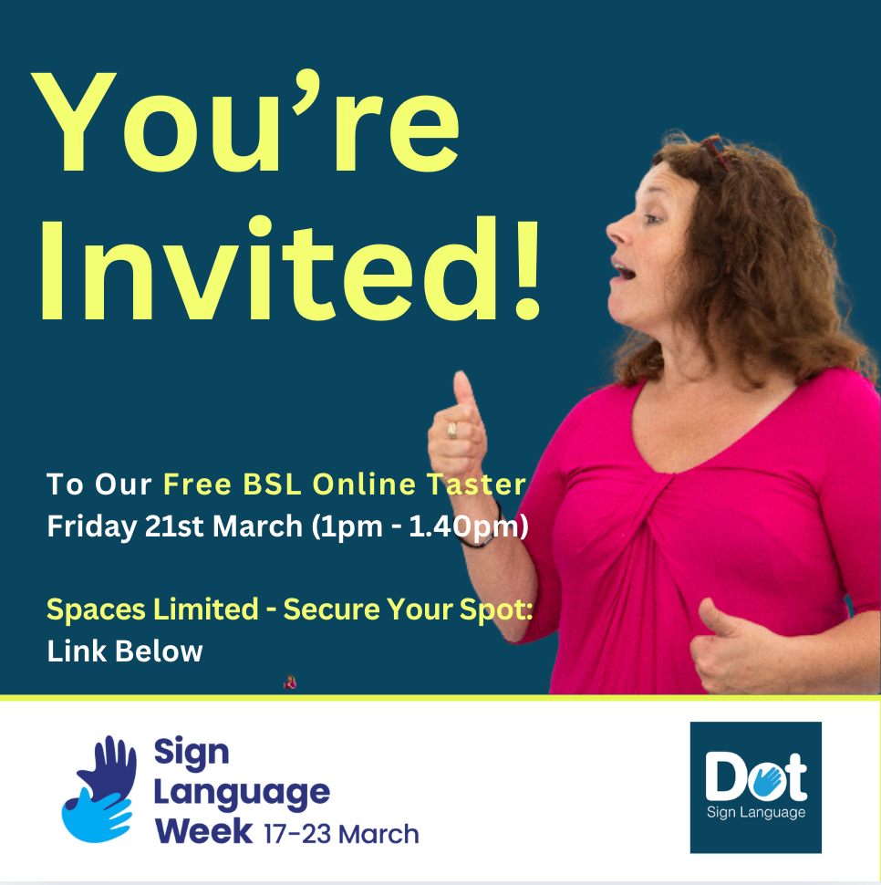 Dot - 👉 It's Sign Language Week this week. 🎉 Celebrate Sign Language ...