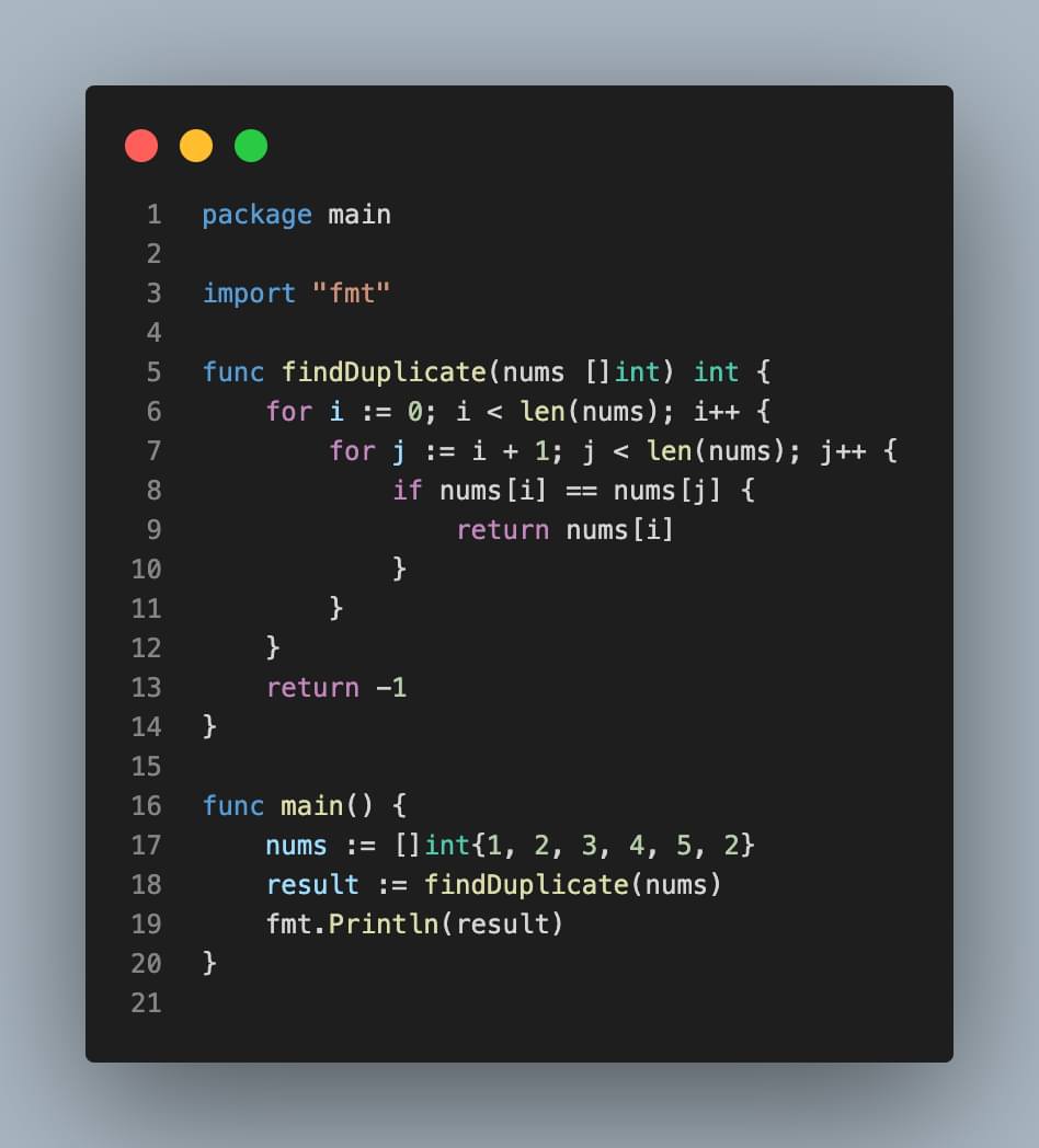 ข้อสอบสัมภาษณ์งานแนว Algorithm Function ชื่อ Findduplicate เป็น 7410