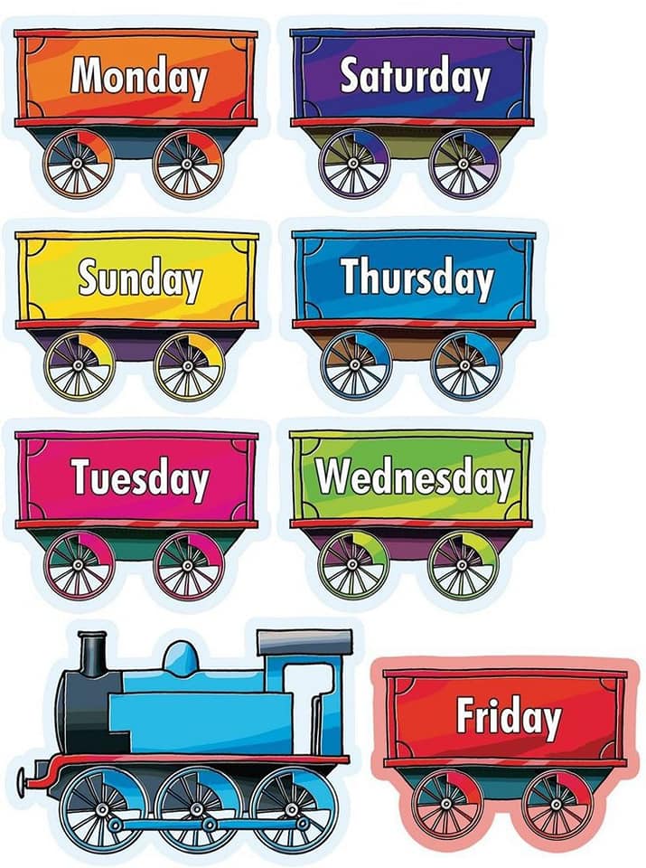 🍎 Days of the Week: Train design 🍎... - Teacher Angel's Nook