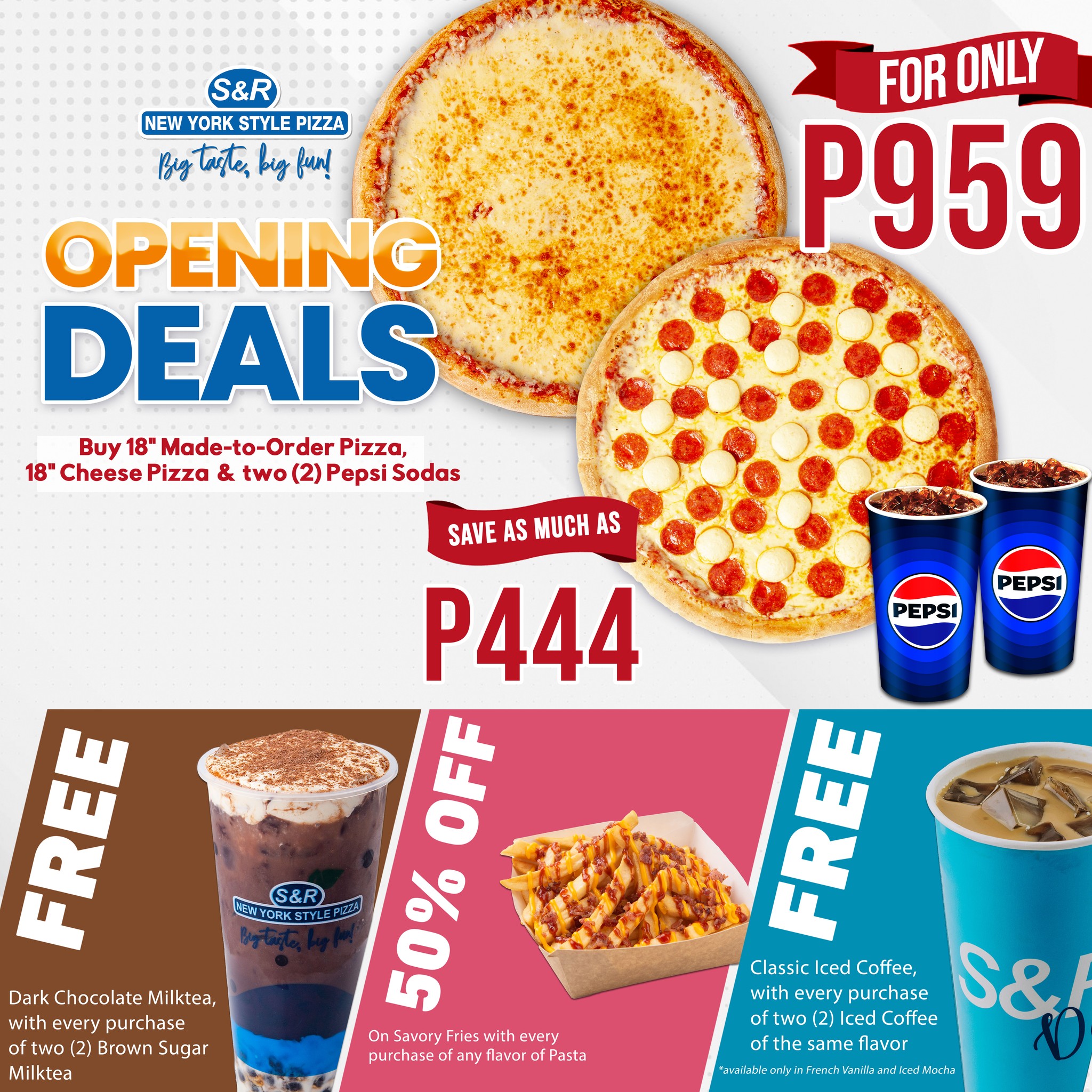 Mahi - 📣 S&R Pizza is NOW OPEN at Mahi Center 🍕 Opening day deals ...