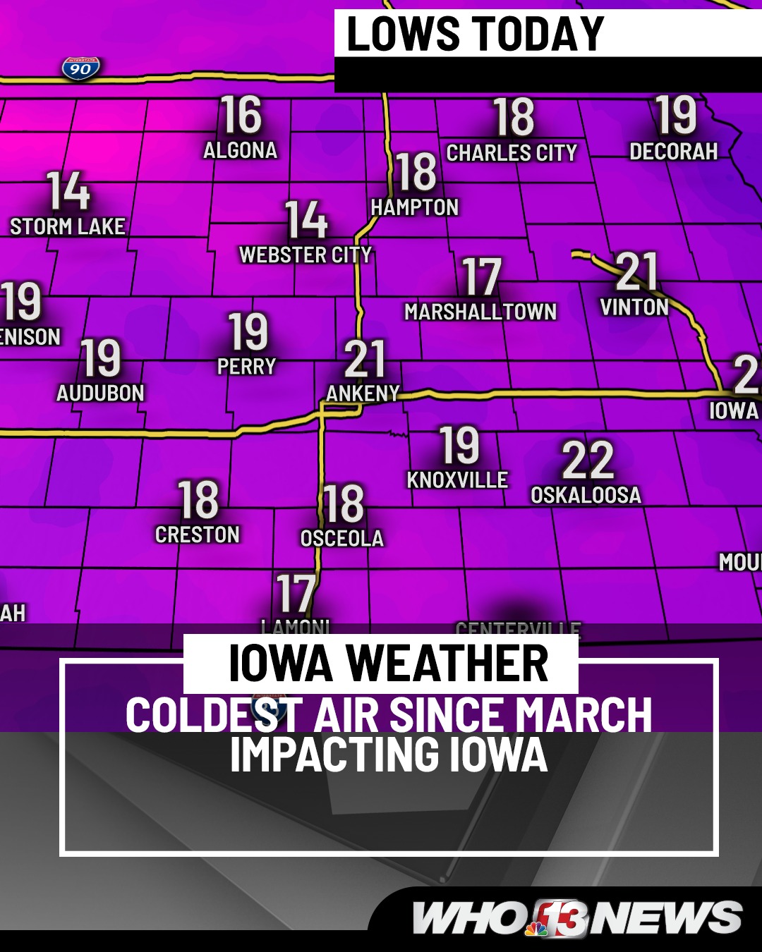Who 13 News The Coldest Air Since Early March 2025 Is Facebook
