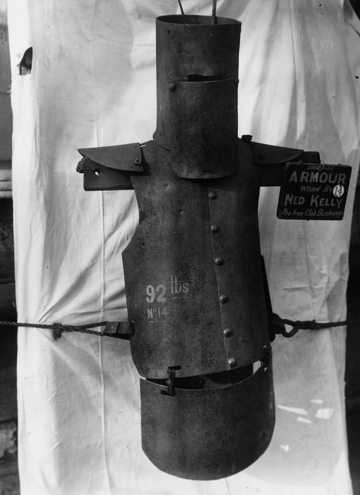 War - The makeshift suit of armor worn by Australian folk hero and ...