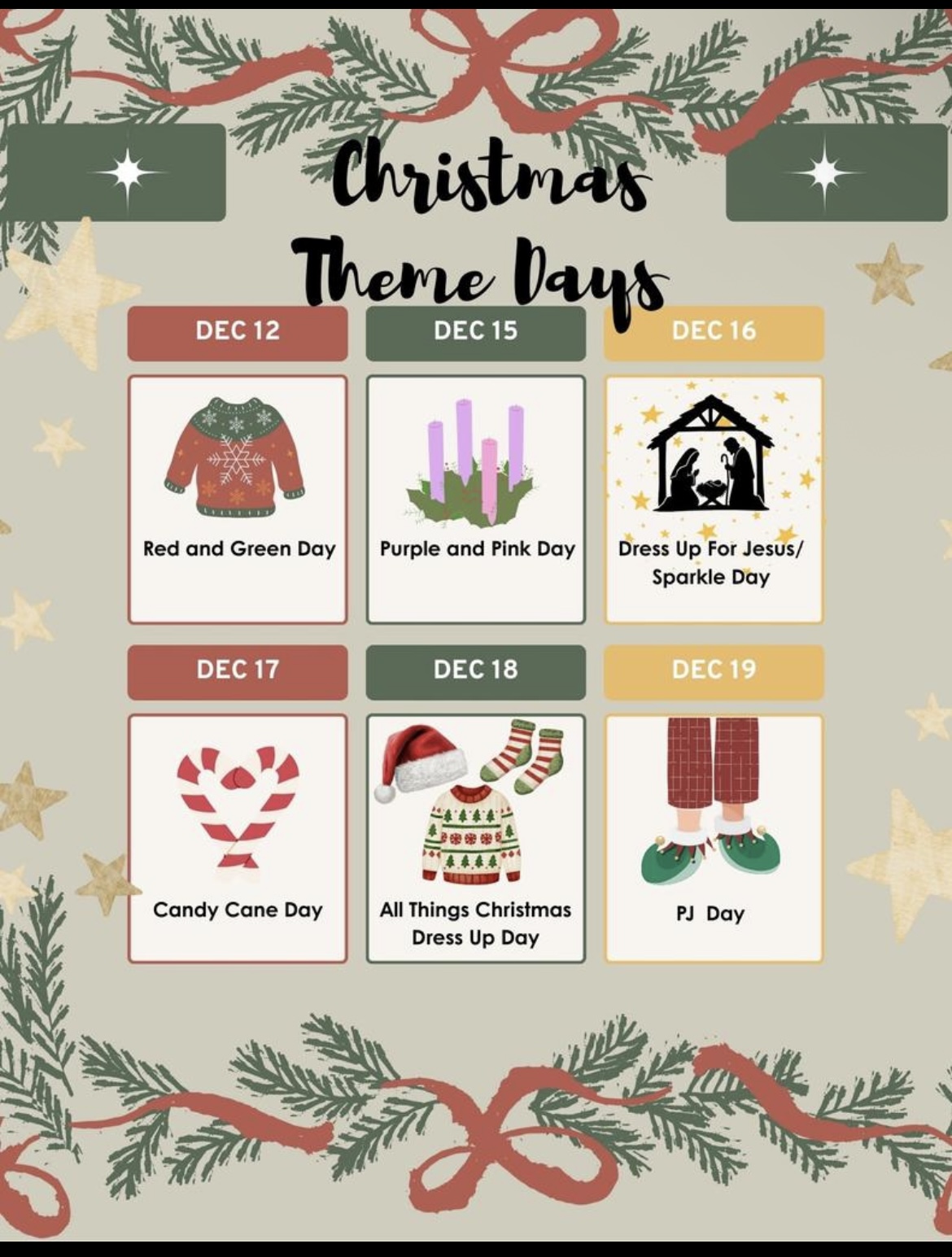 St. - 🎄 Christmas Theme Days Are Here! 🎄 Get ready for a fun and ...
