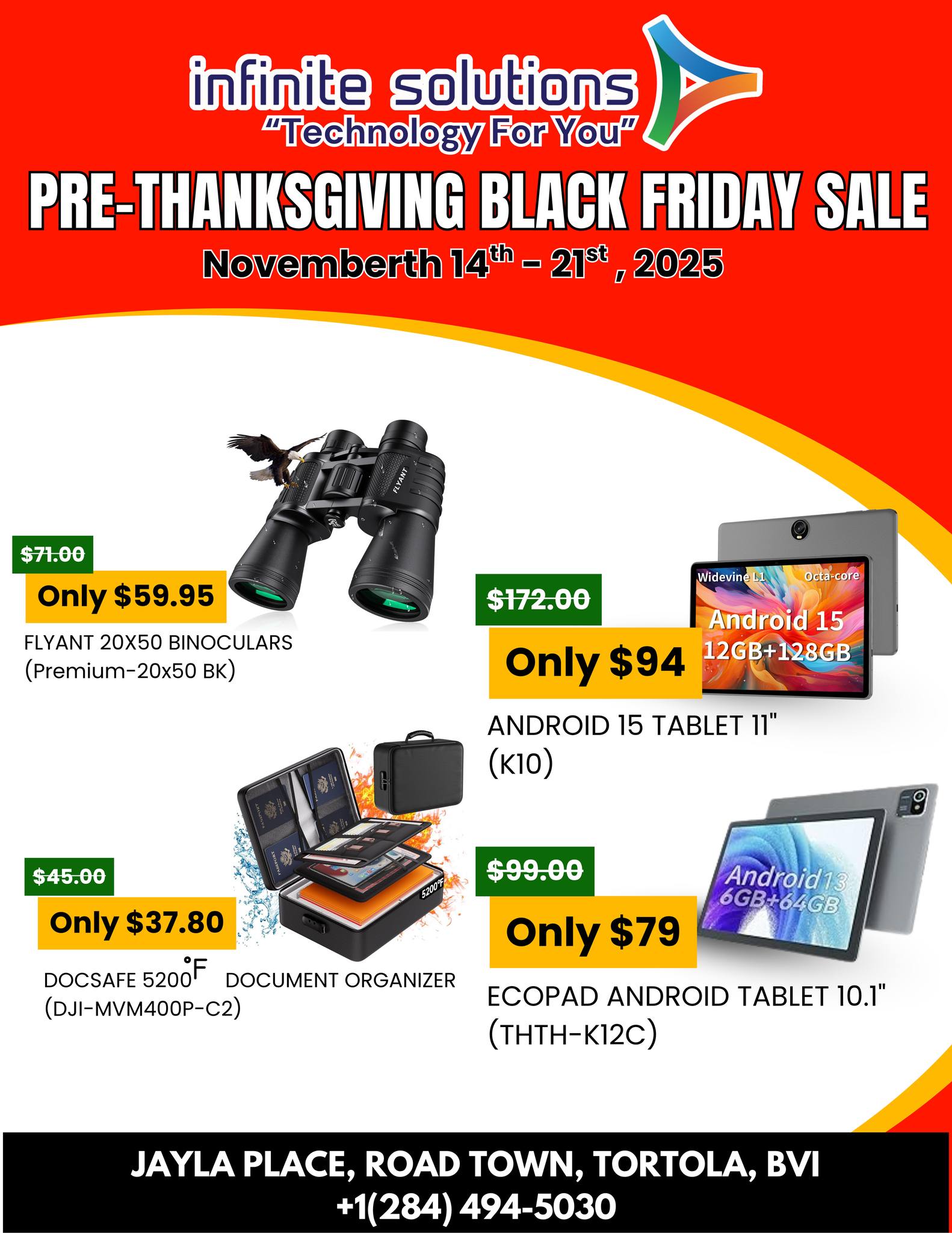 🎉 PRE-THANKSGIVING BLACK FRIDAY SALE!... - Infinite Solutions | Facebook