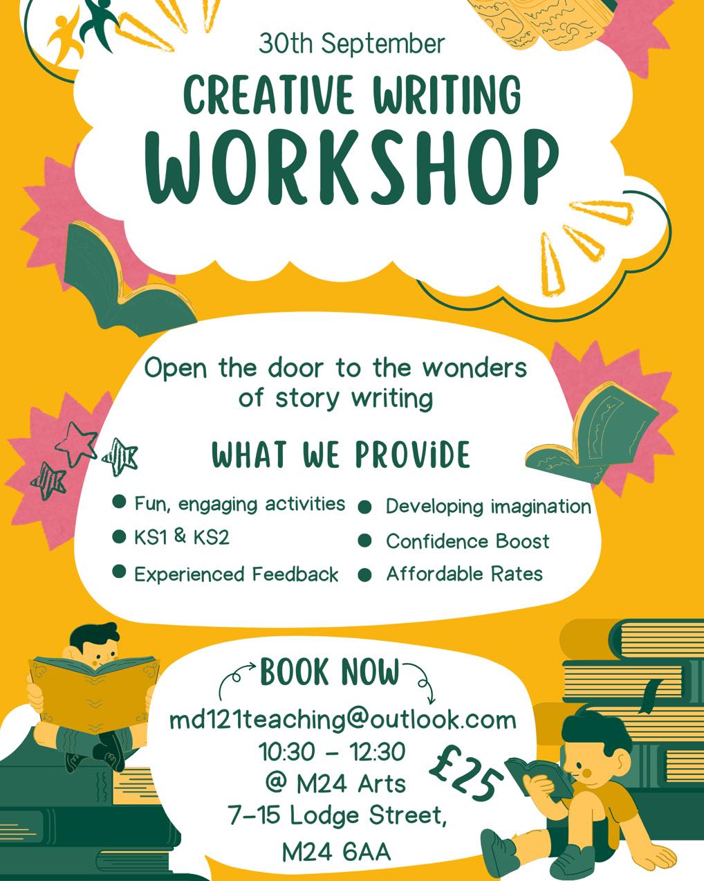 M24 - ️ Children’s Creative Writing Workshop ️ We’re delighted to be ...