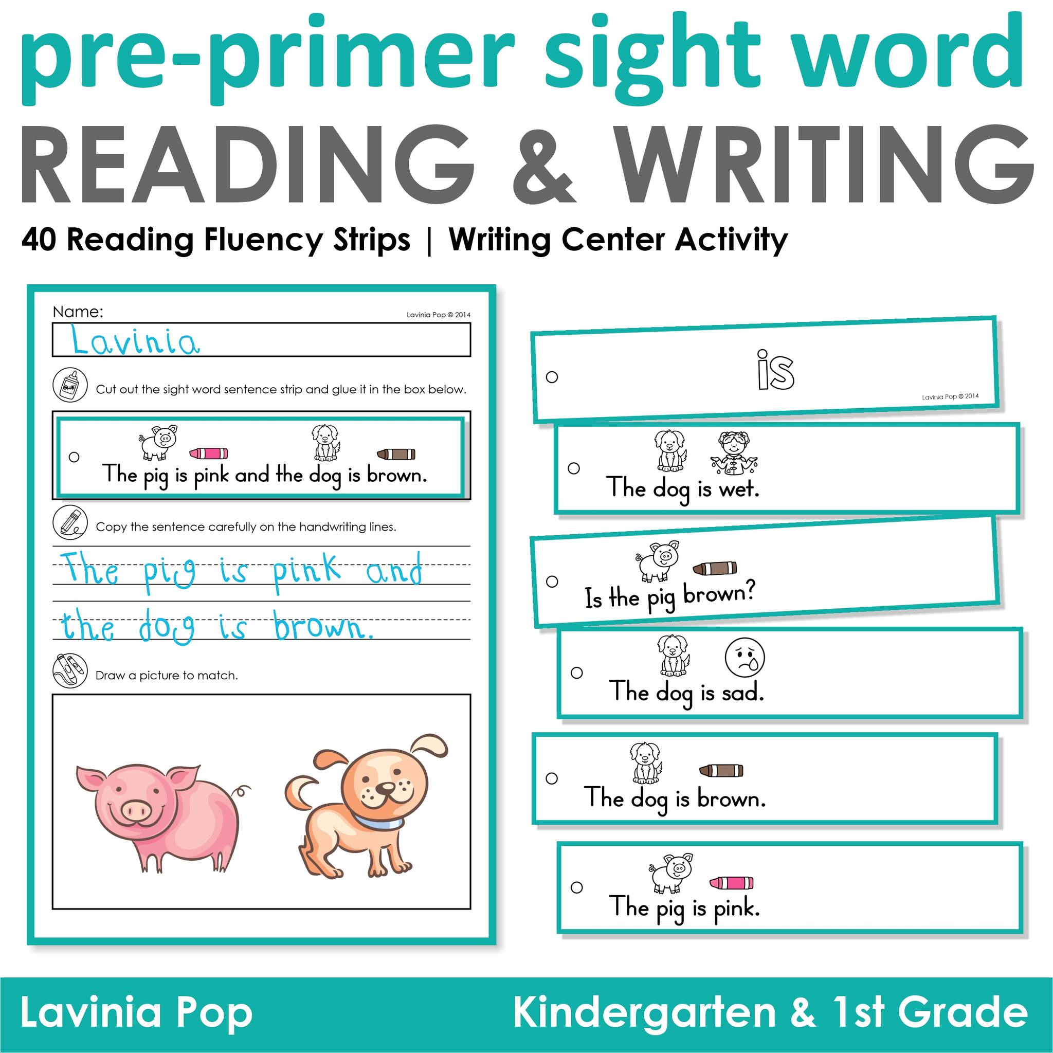 In - Comment FLUENCY to get some FREE pages from my Pre-Primer Sight ...