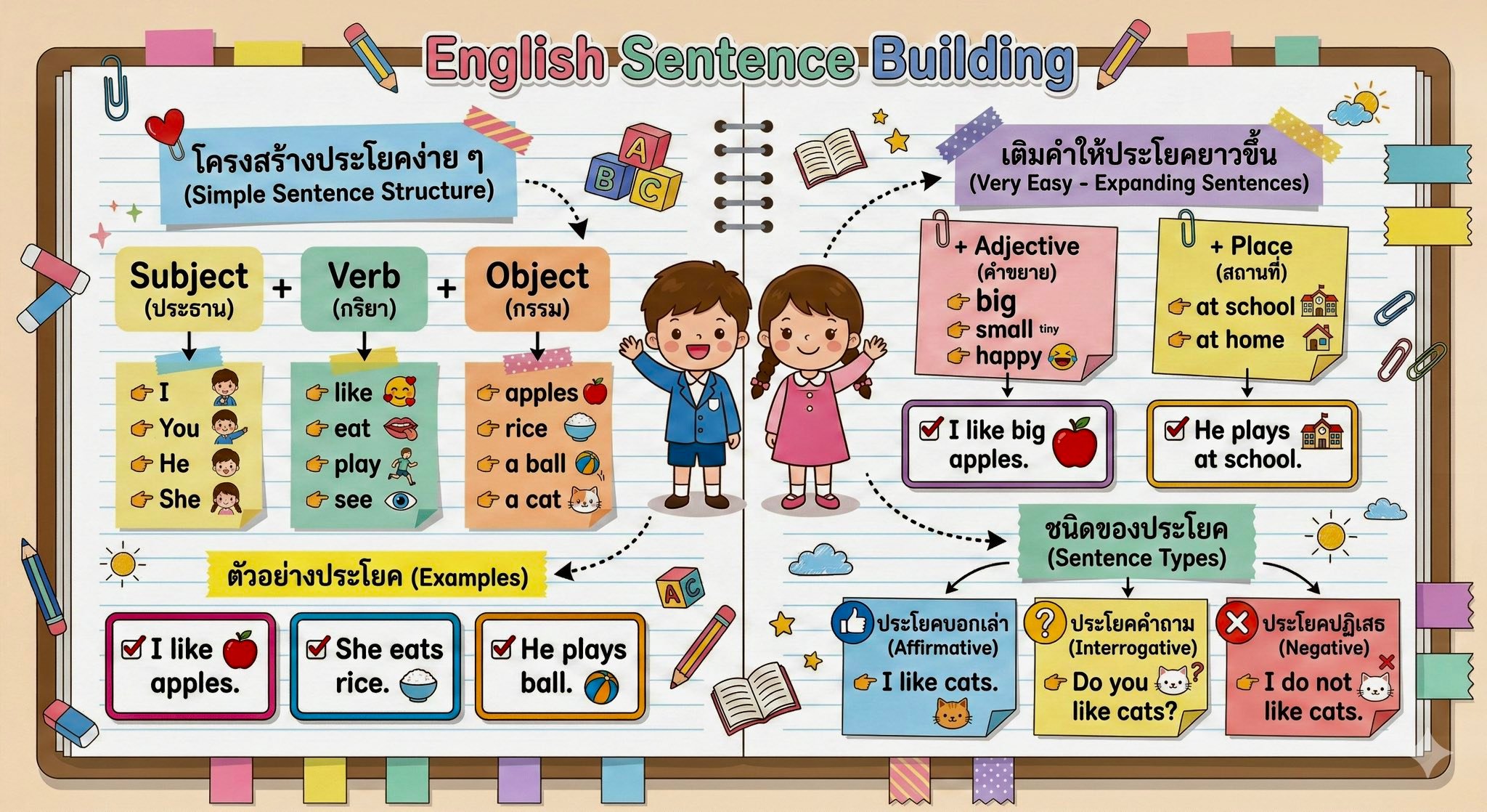 🎯“English Sentence... - Lesson Plan แผนการสอน By TeacherJida | Facebook