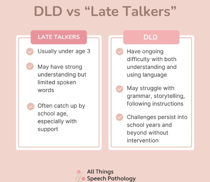 All - 🧠 DLD vs “Late Talkers” 📣 Not all language delays are the same ...