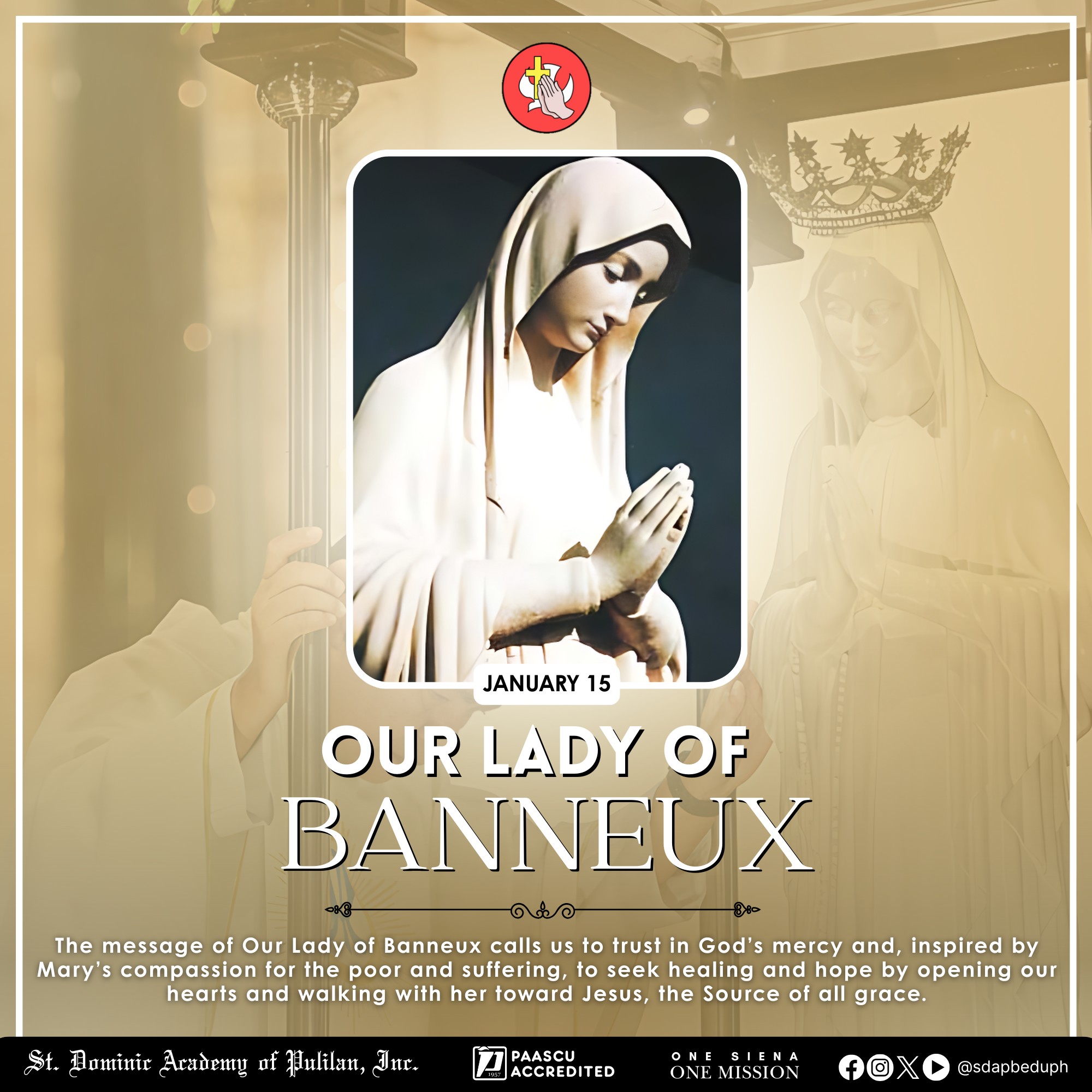 St. - A Day With Mary - Our Lady of Banneux The message of Our Lady of ...
