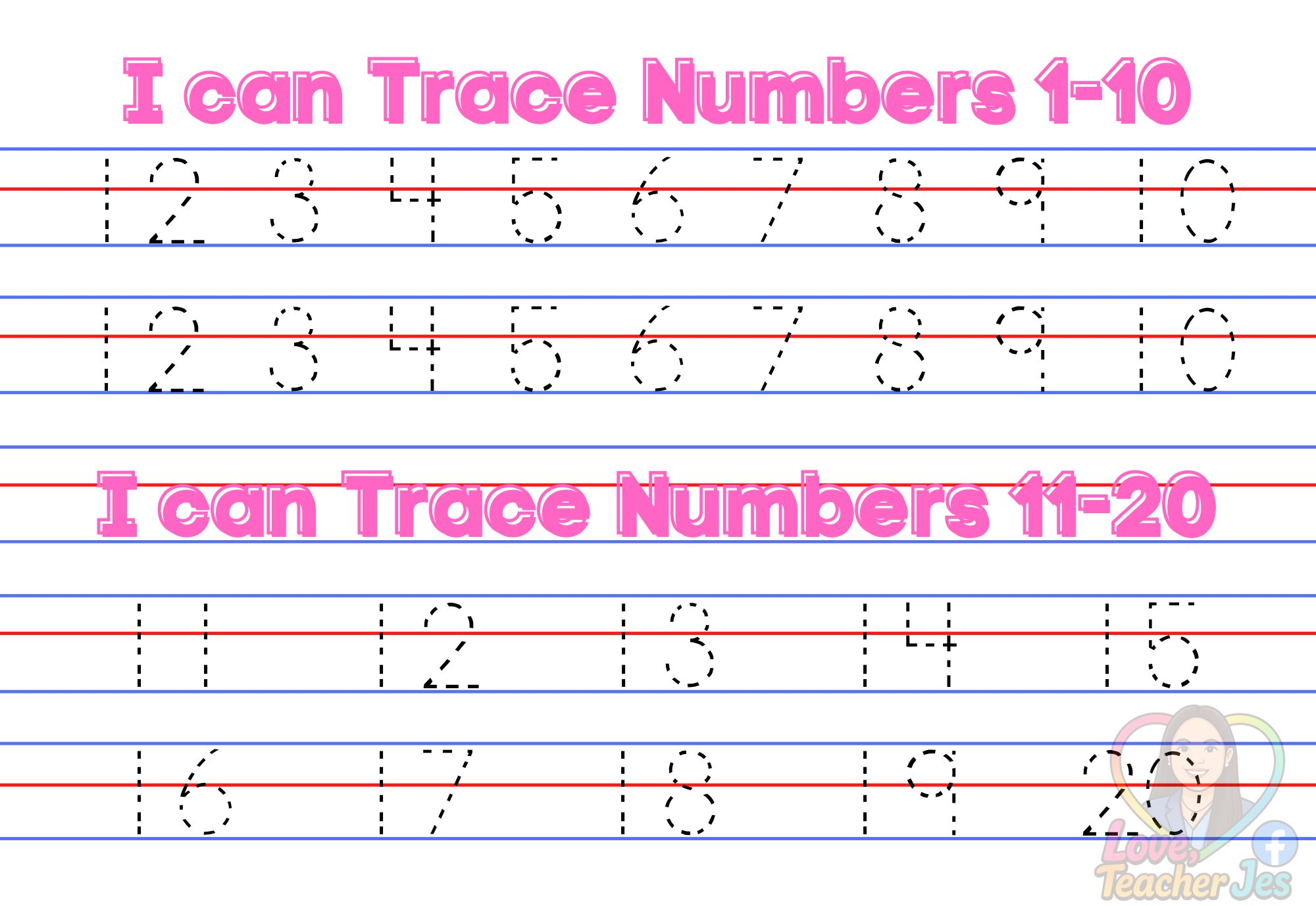 Tracing numbers where little hands... - Love, Teacher Jes | Facebook