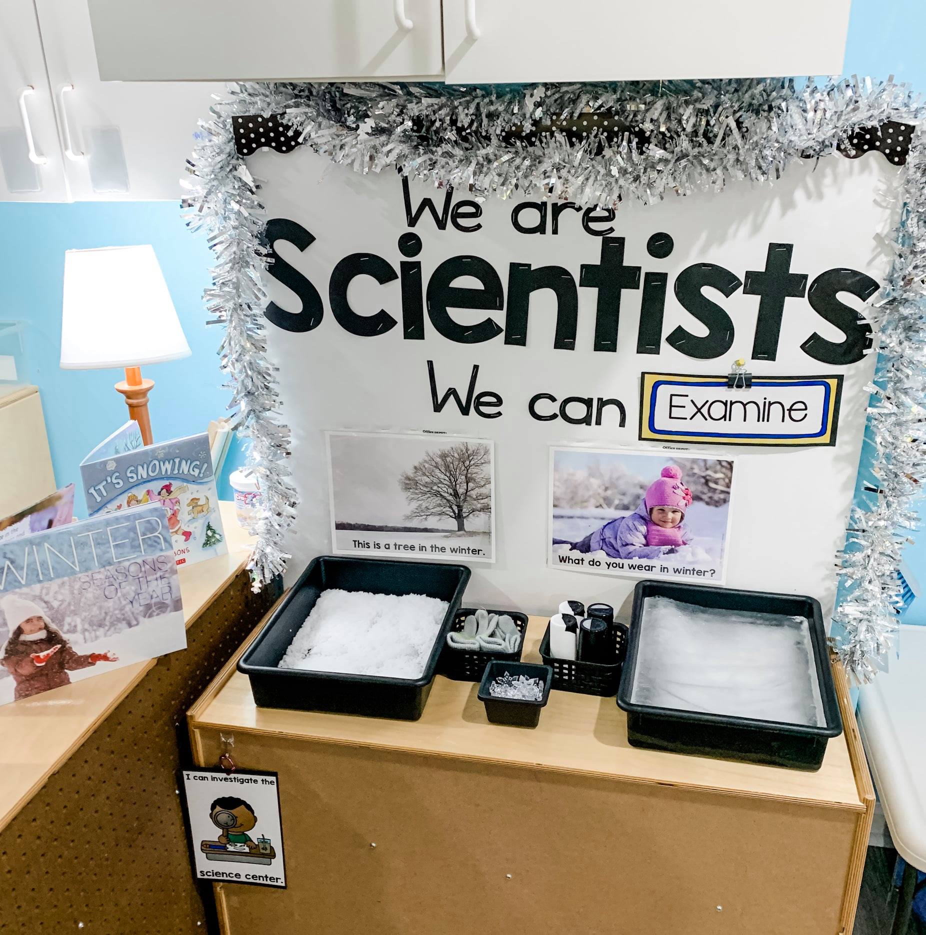 Play - Science Center - Winter investigation-- ice, instant snow ...